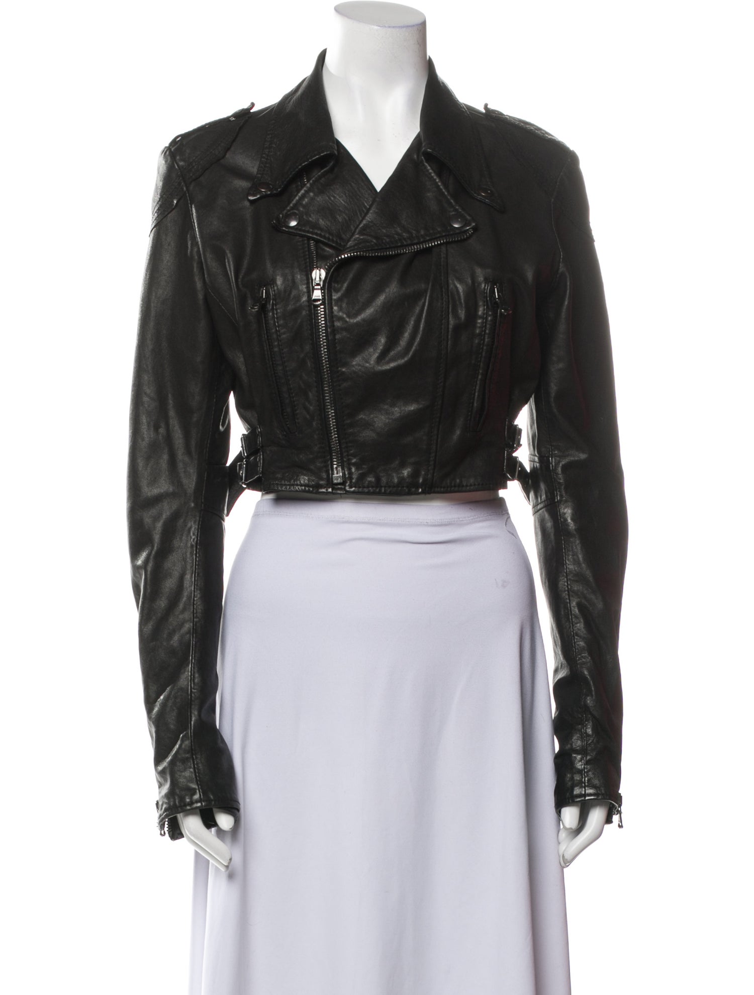 PRPS Leather Biker Jacket - Grey Jackets, Clothing - WPRPS20830 | The ...