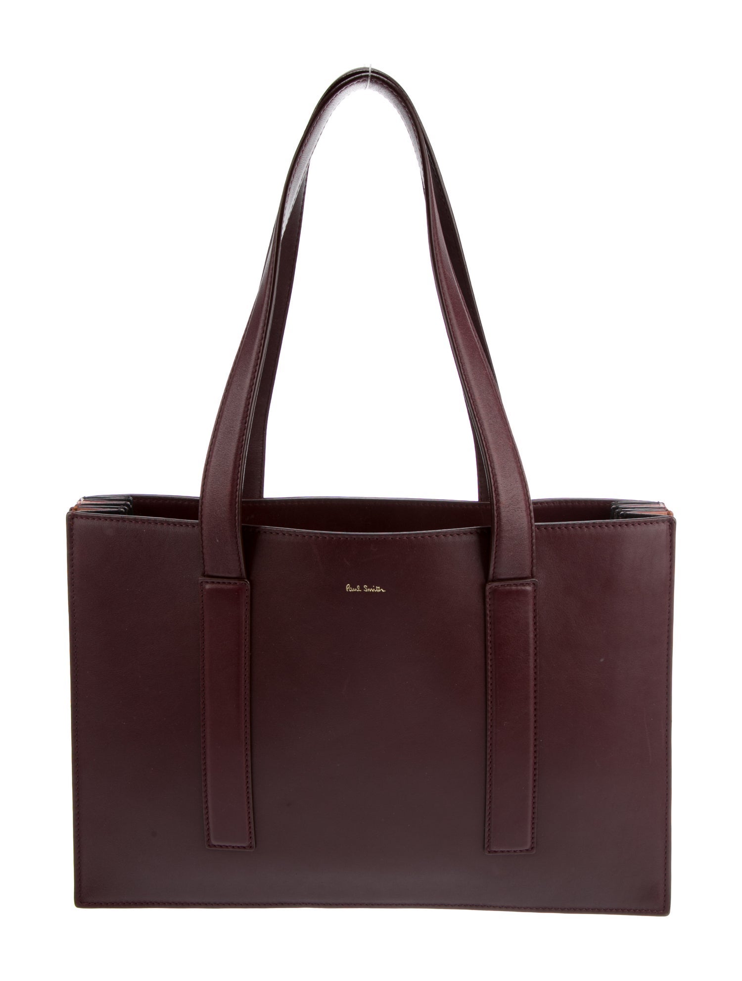 Paul Smith Leather Shoulder Bag - Burgundy Shoulder Bags, Handbags ...