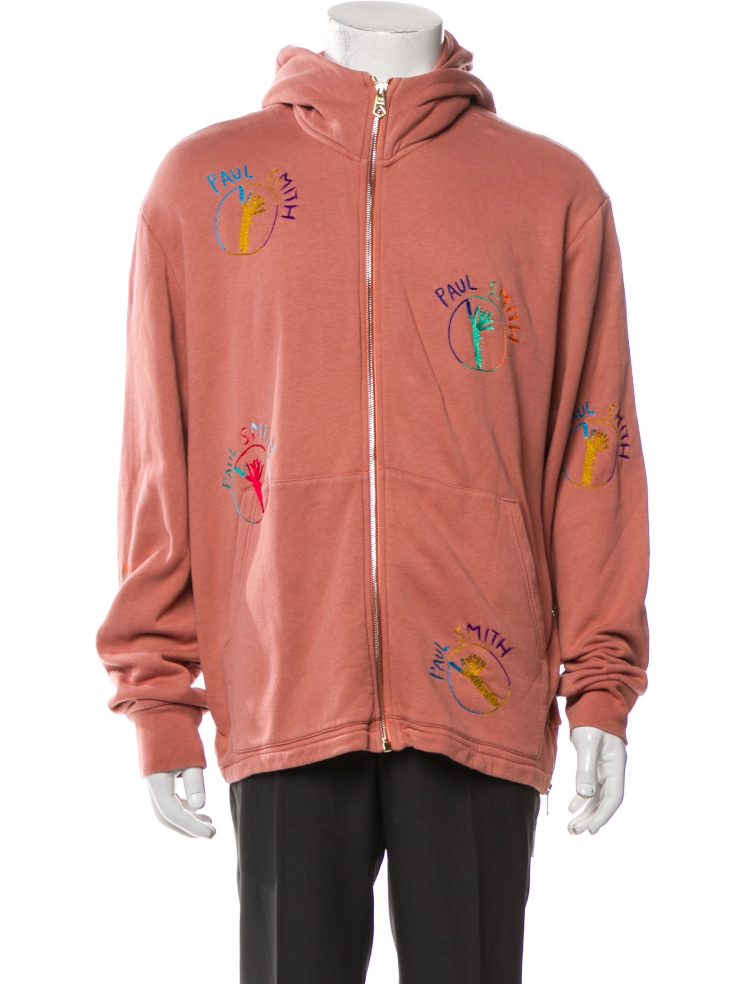 Paul Smith Graphic Print Cowl Neck Hoodie - Pink Sweatshirts & Hoodies ...