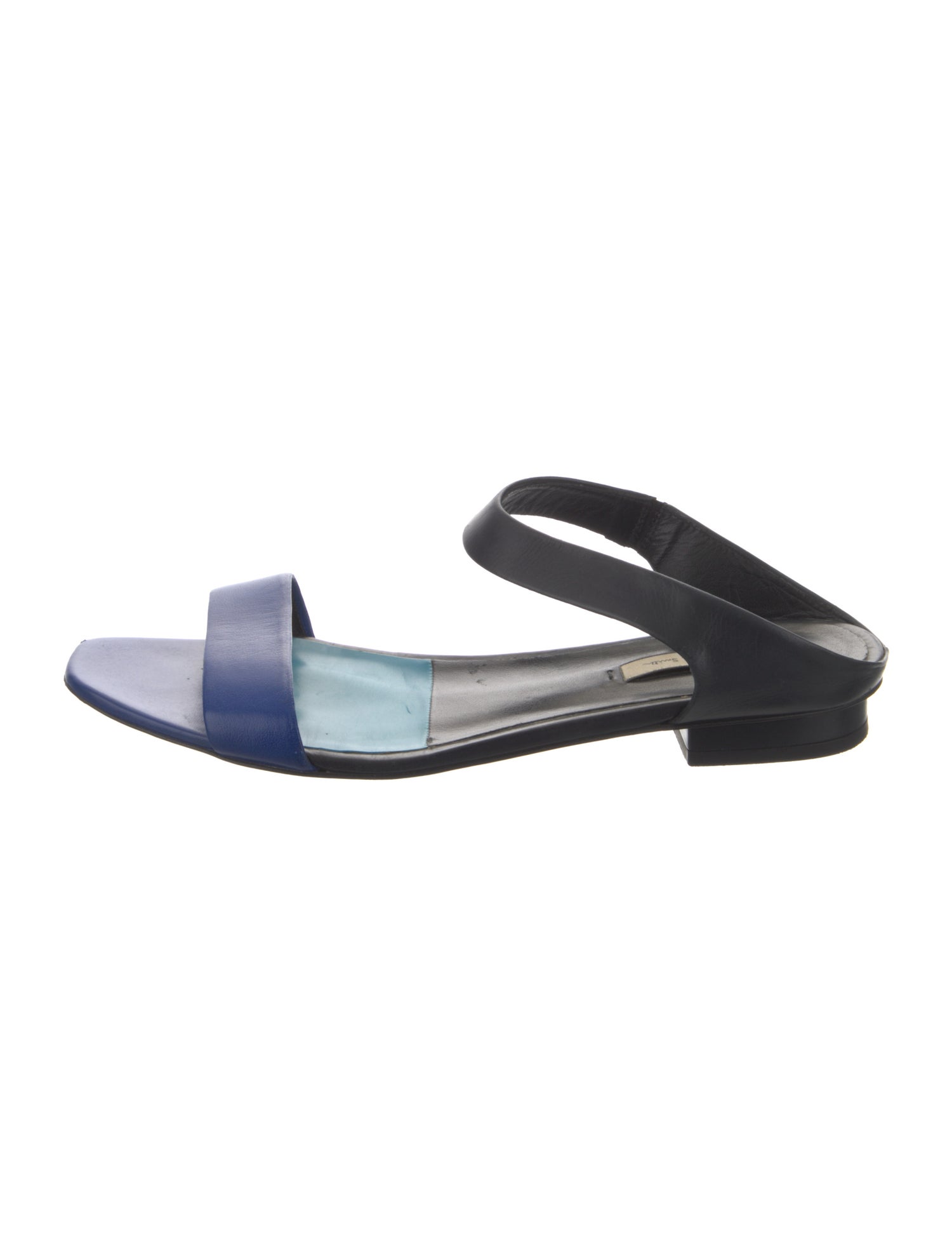 Paul Smith Leather Colorblock Pattern Slides - Black Sandals, Shoes ...