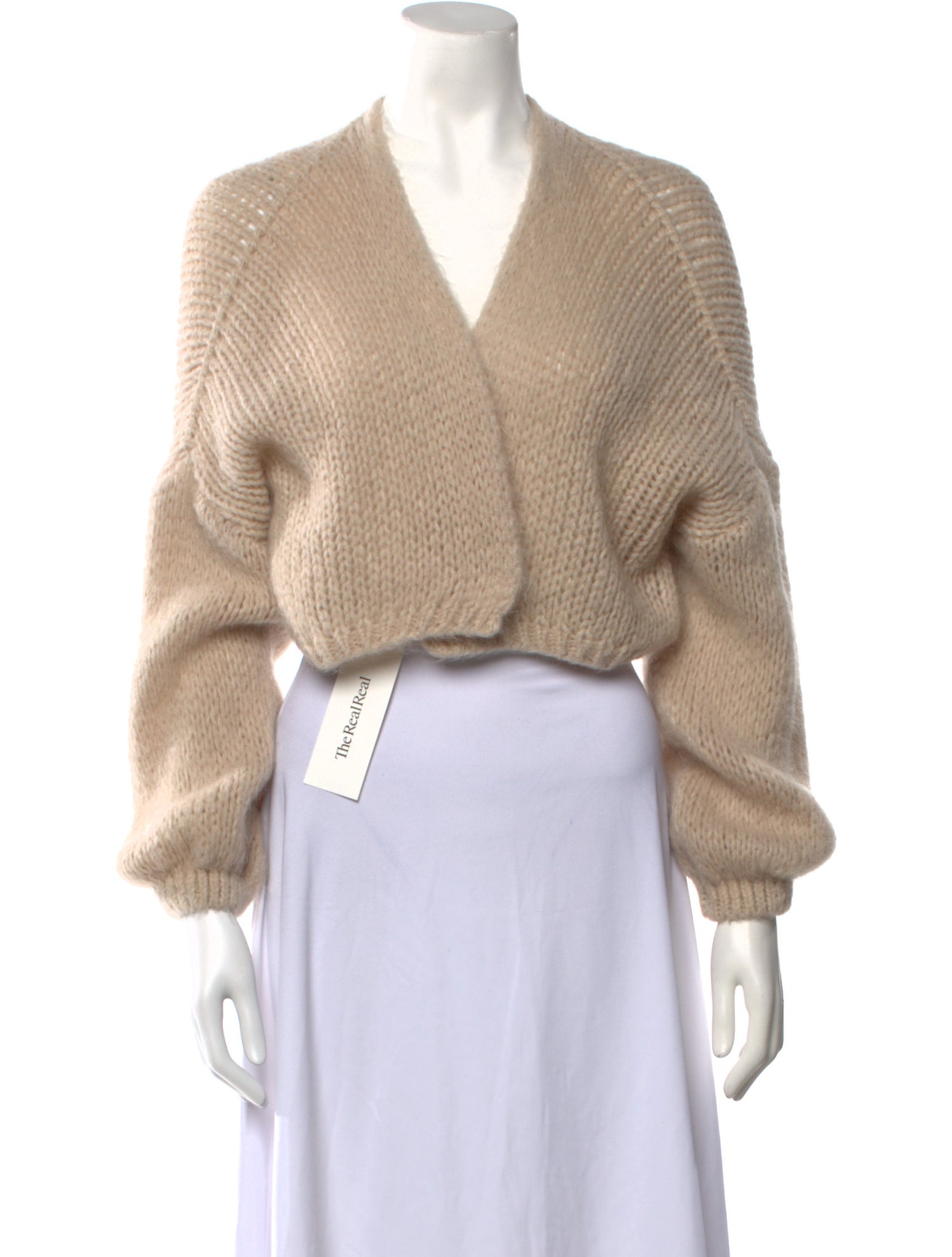 Pop Saint Barth Wool V-Neck Sweater - Neutrals Knitwear, Clothing ...