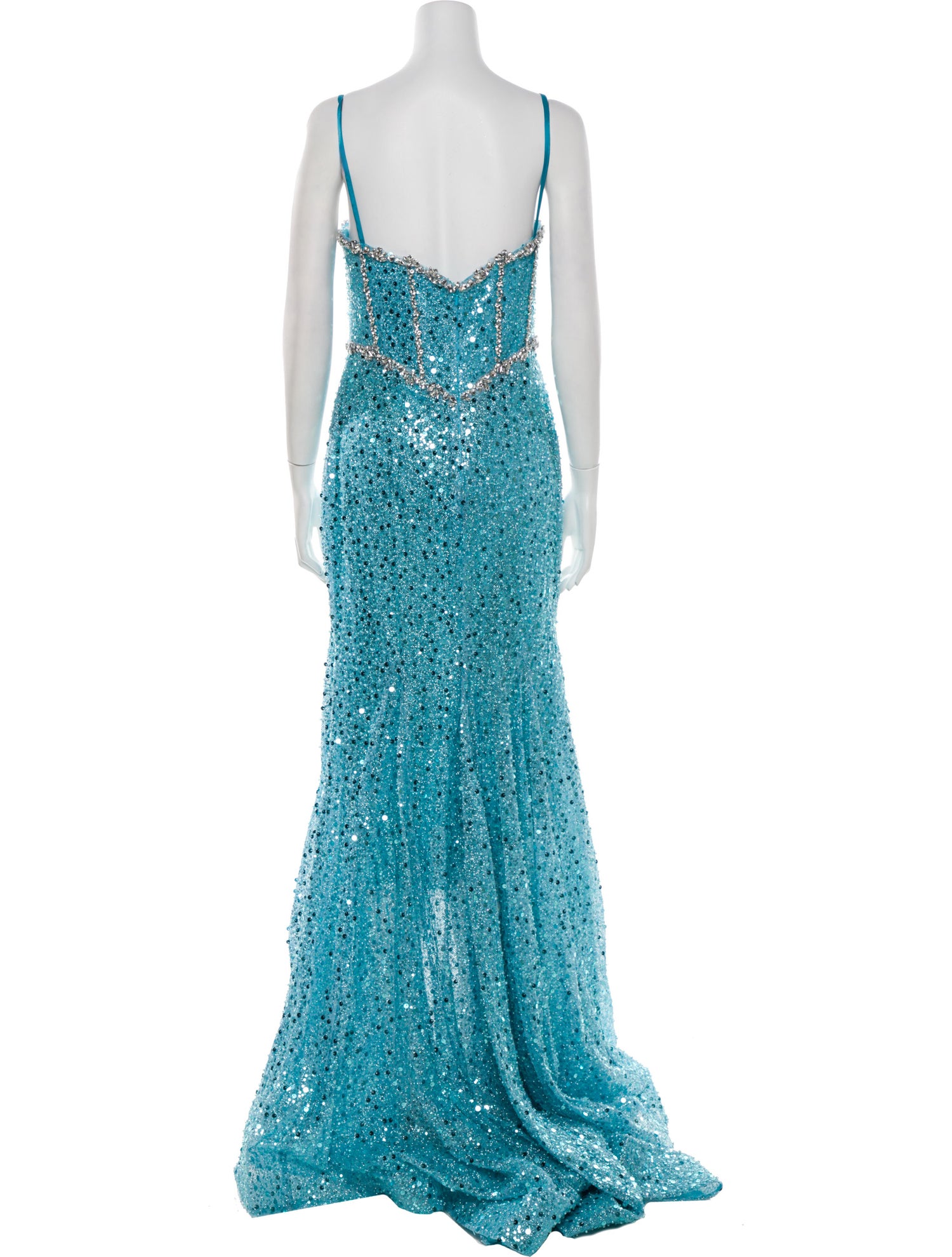 Portia & Scarlett Square Neckline Long Dress - Blue Dresses, Clothing ...