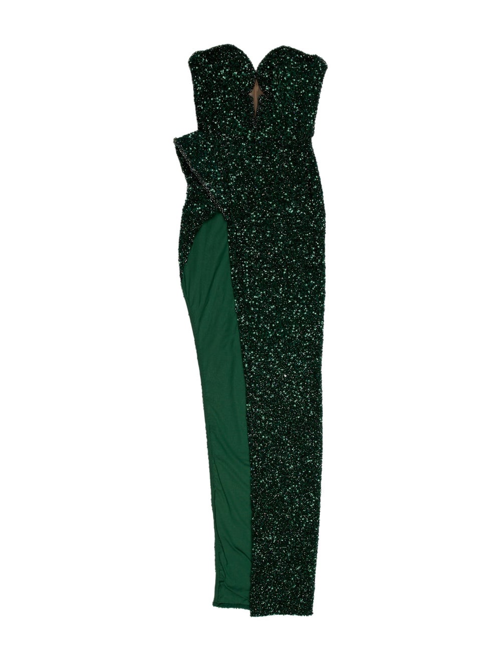 Portia & Scarlett Evening Gown Green Beaded, Sequin &… - Gem