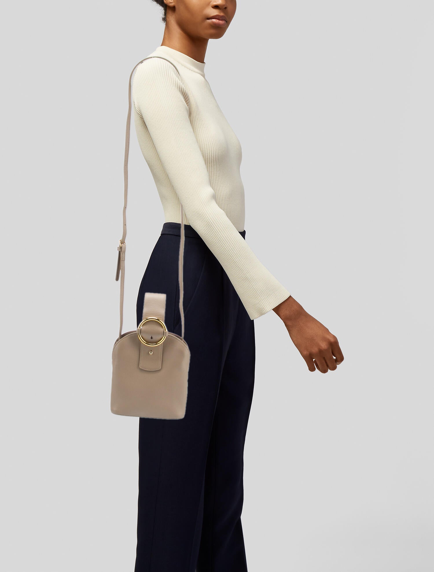 Parisa Wang Leather Crossbody Bag - Neutrals Crossbody Bags, Handbags ...