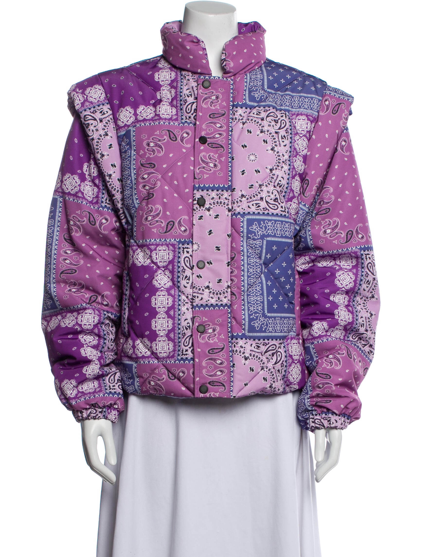 Pistola Paisley Print Jacket - Purple Jackets, Clothing - WPSTL21161 ...