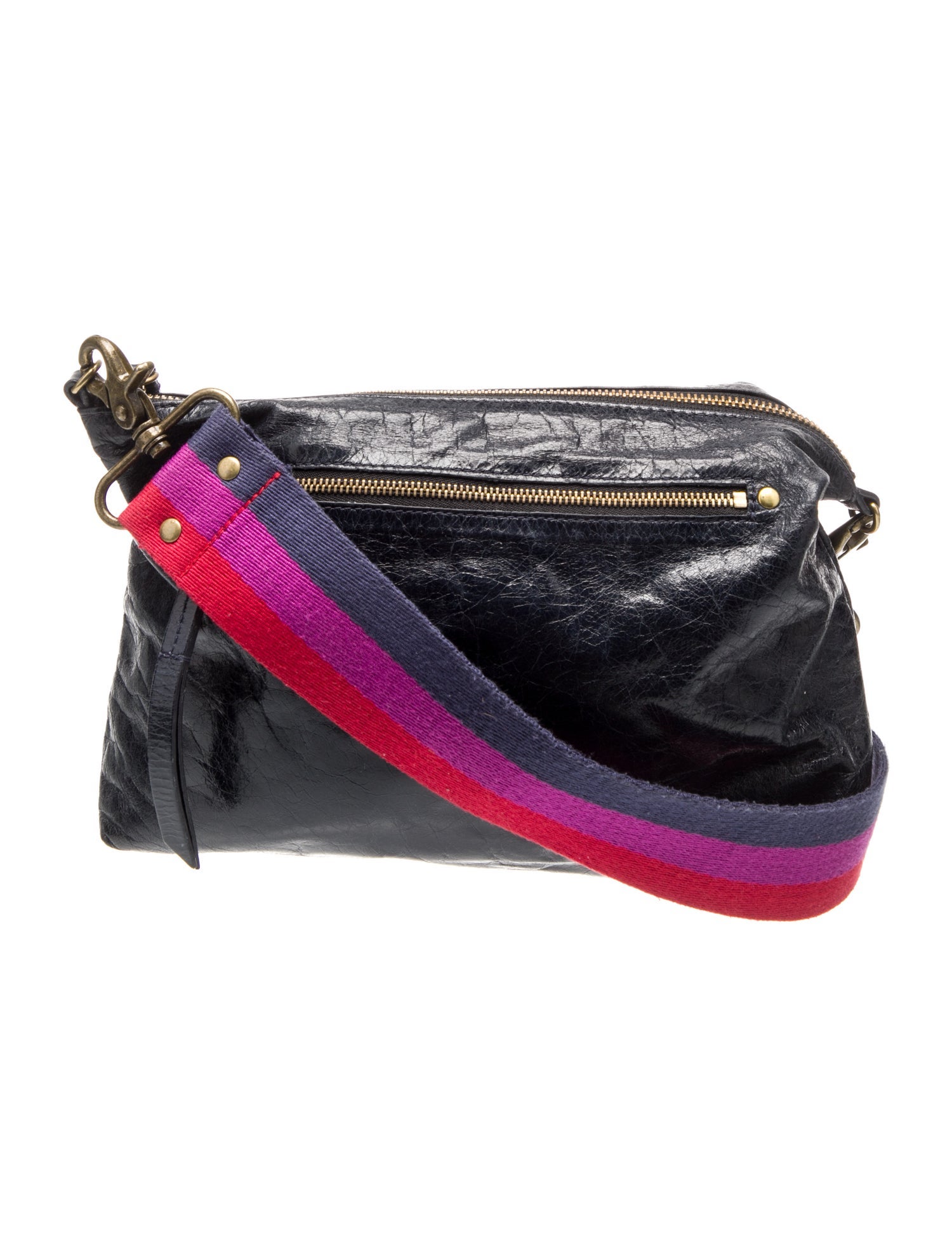 Isabel Marant Leather Messenger Bag - Blue Crossbody Bags, Handbags ...