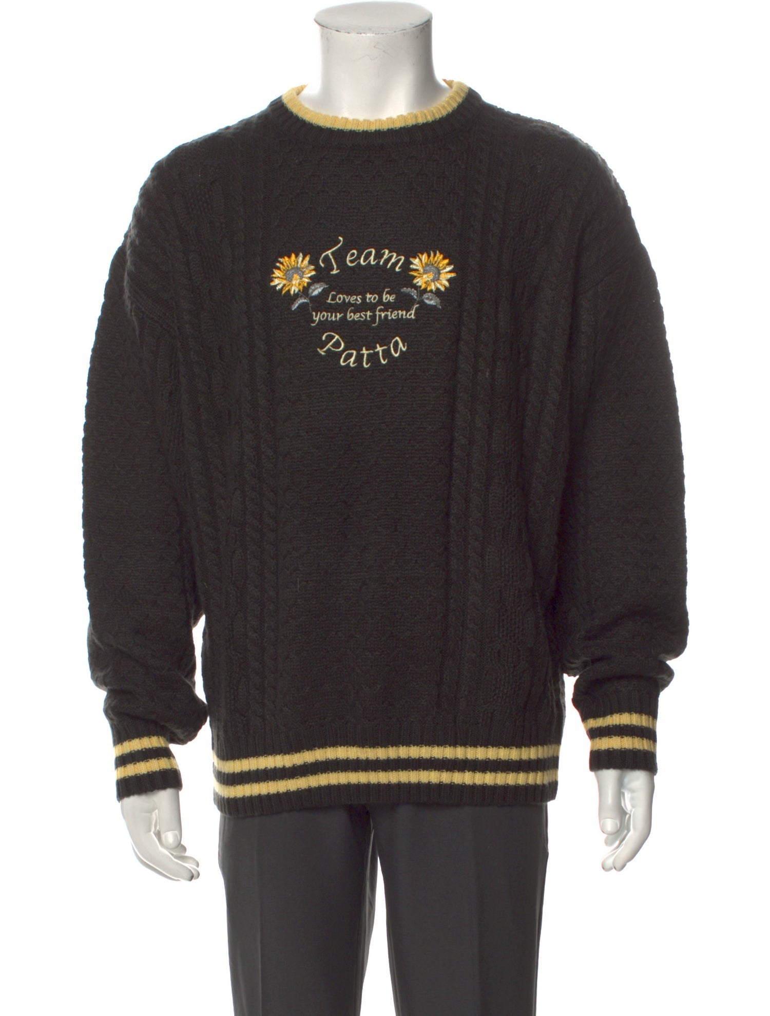 Patta Graphic Print Crew Neck Pullover - Grey Sweaters, Clothing ...