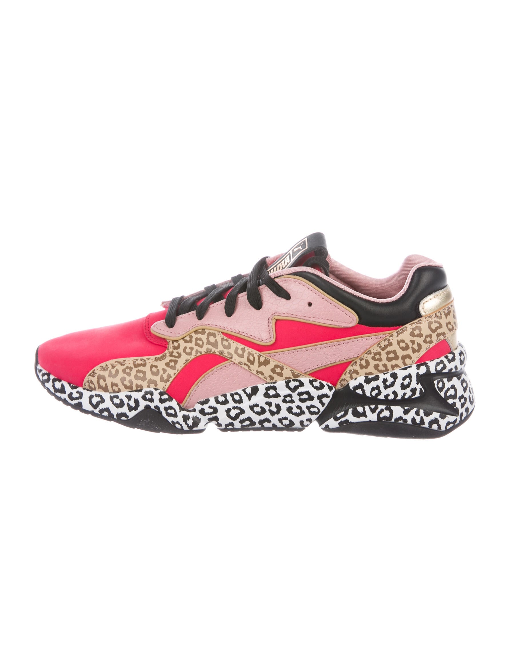 Puma Signature Logo Animal Print Athletic Sneakers - Black Sneakers ...