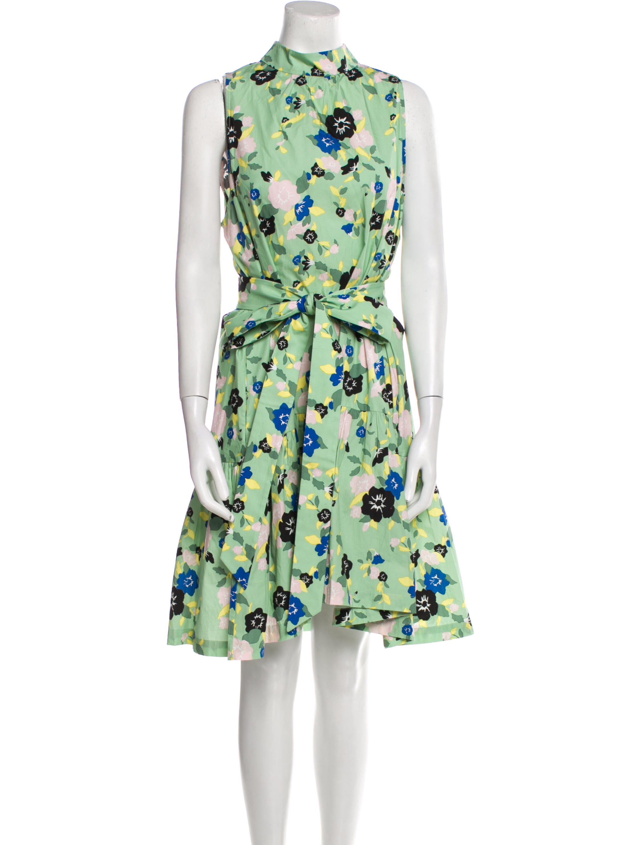 Pearl by Lela Rose Floral Print Knee-Length Dress - Green Dresses ...