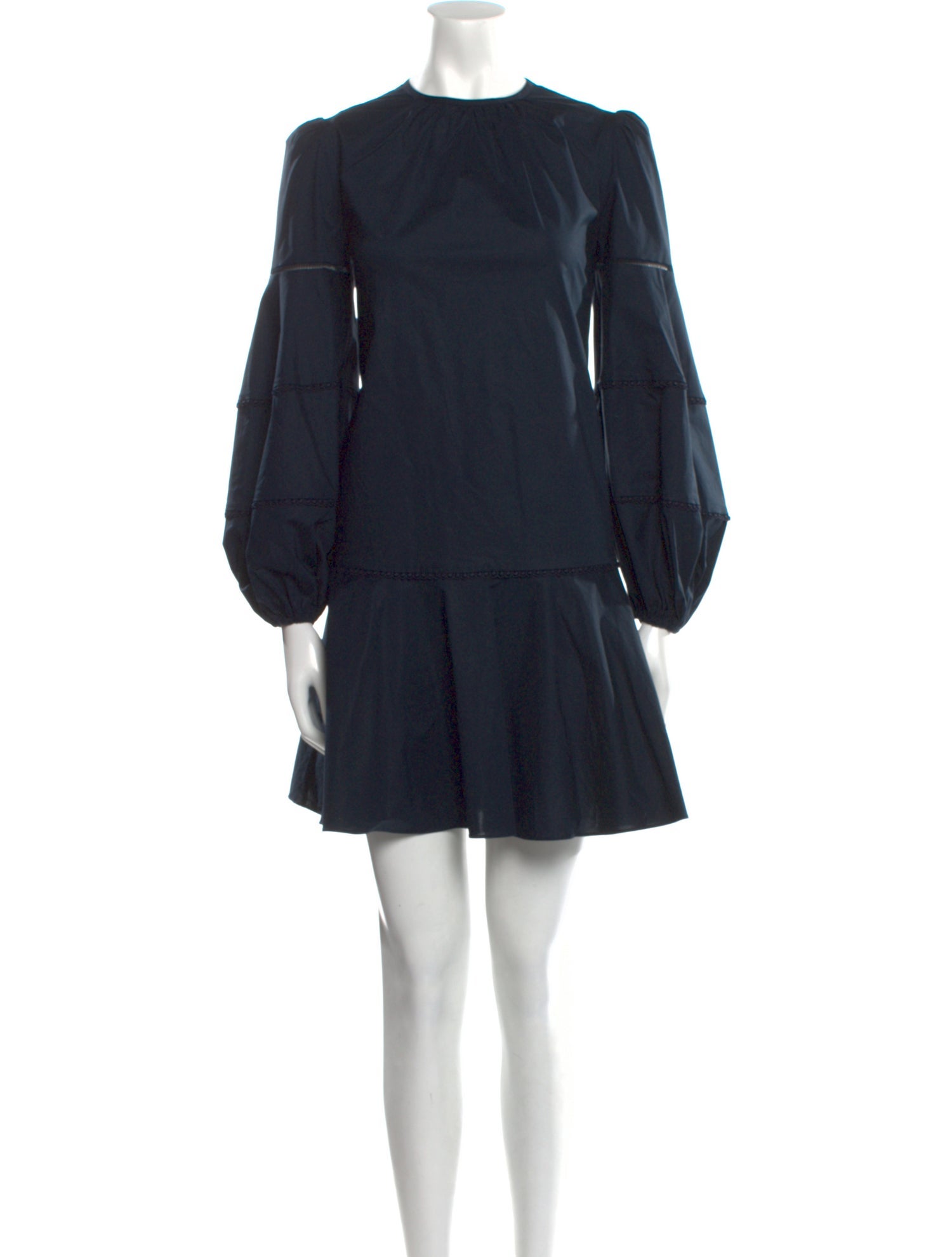 Pearl by Lela Rose Crew Neck Mini Dress - Blue Dresses, Clothing ...