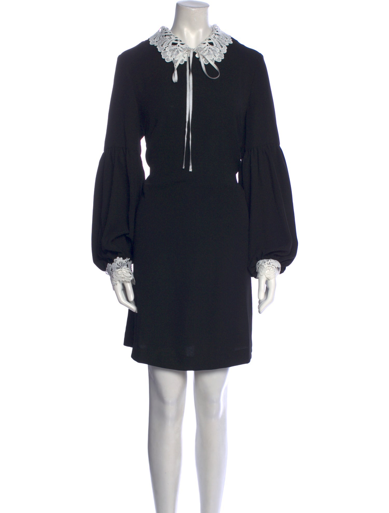 Pearl by Lela Rose Mock Neck Mini Dress - Black Dresses, Clothing ...