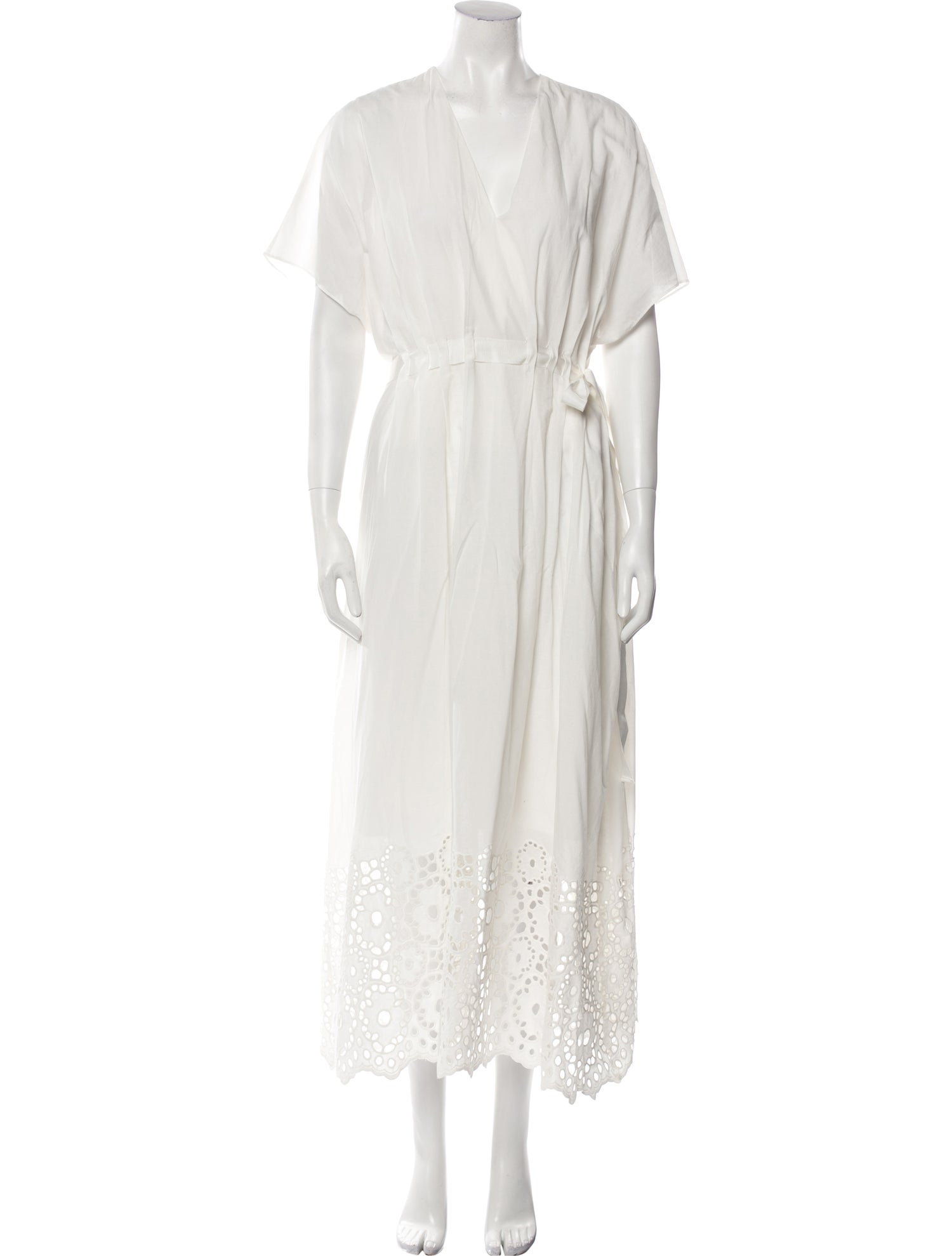 Pearl by Lela Rose V-Neck Long Dress - White Dresses, Clothing ...