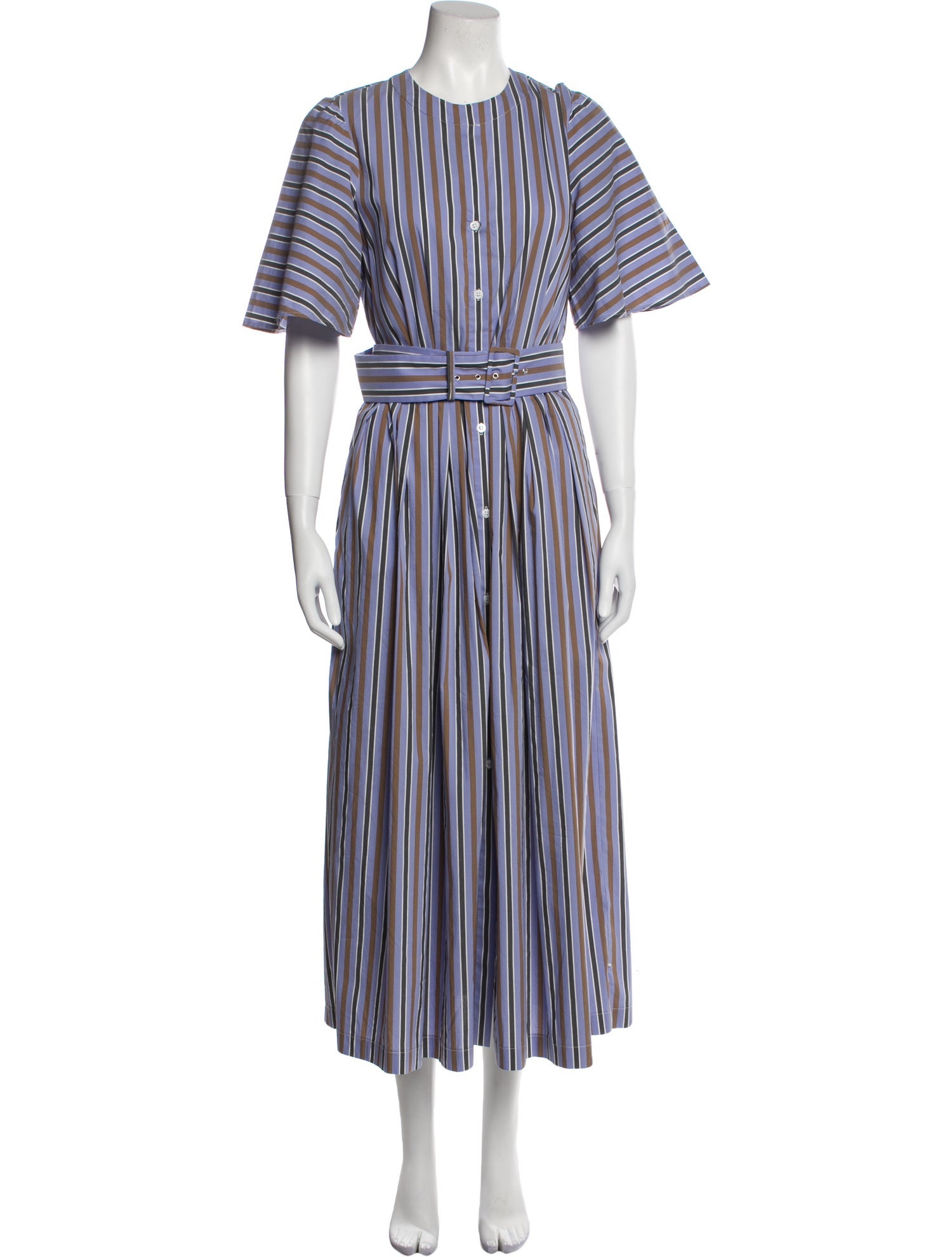 Pearl by Lela Rose Striped Long Dress - Blue Dresses, Clothing ...
