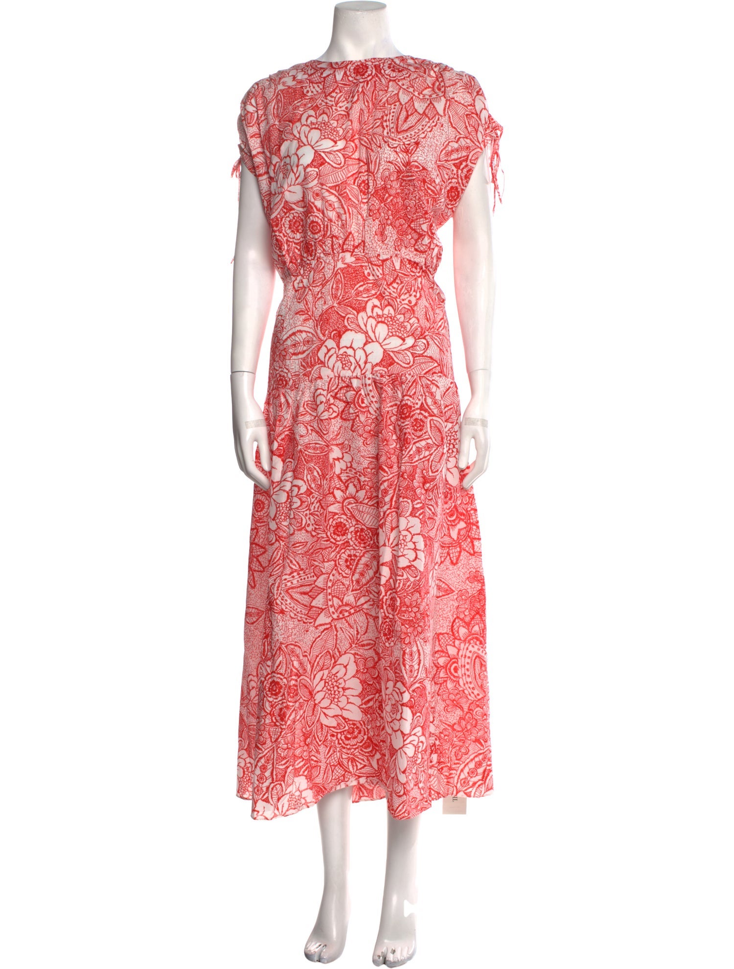 Pearl by Lela Rose Floral Print Long Dress w/ Tags - White Dresses ...