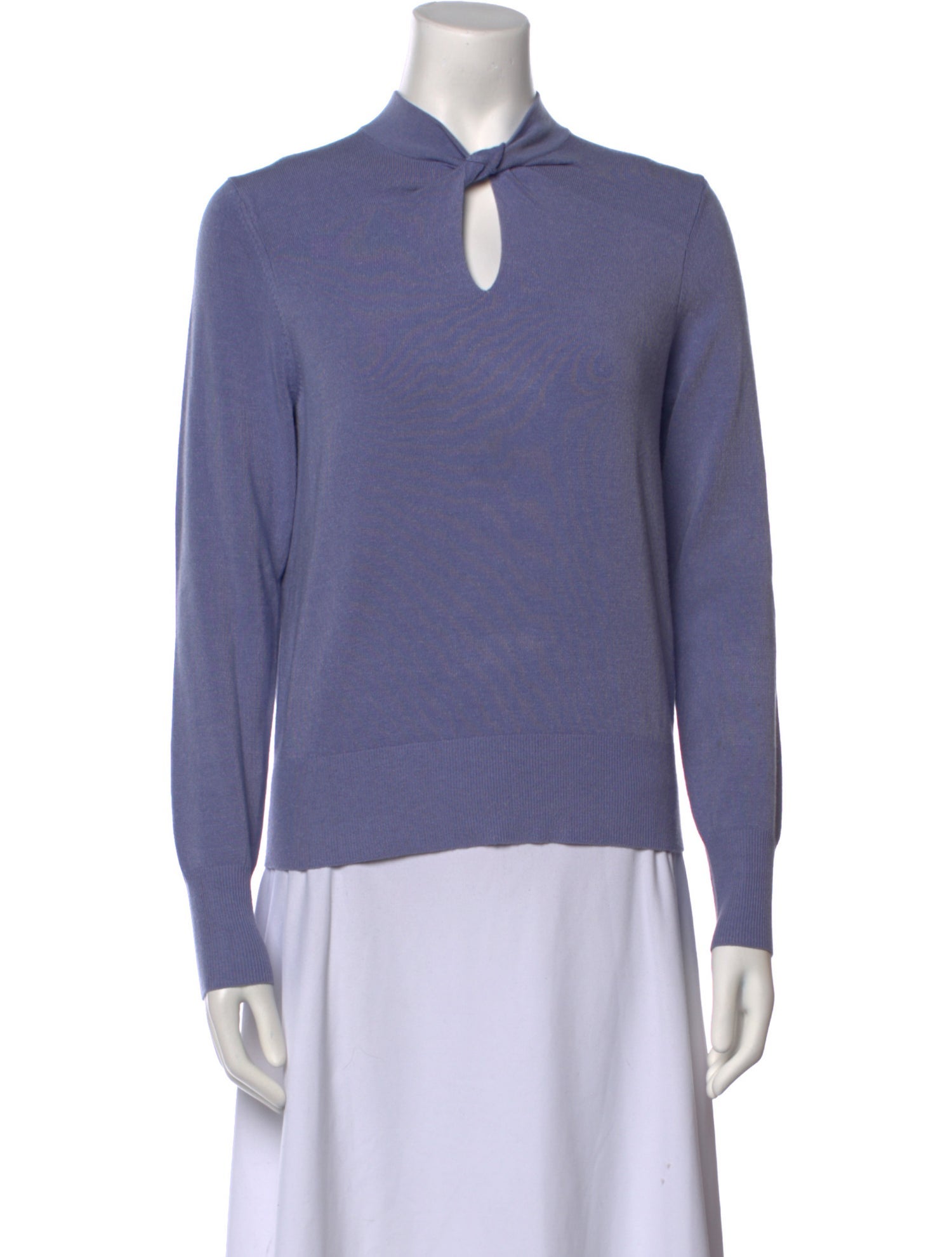 Pearl by Lela Rose V-Neck Sweater - Purple Knitwear, Clothing ...
