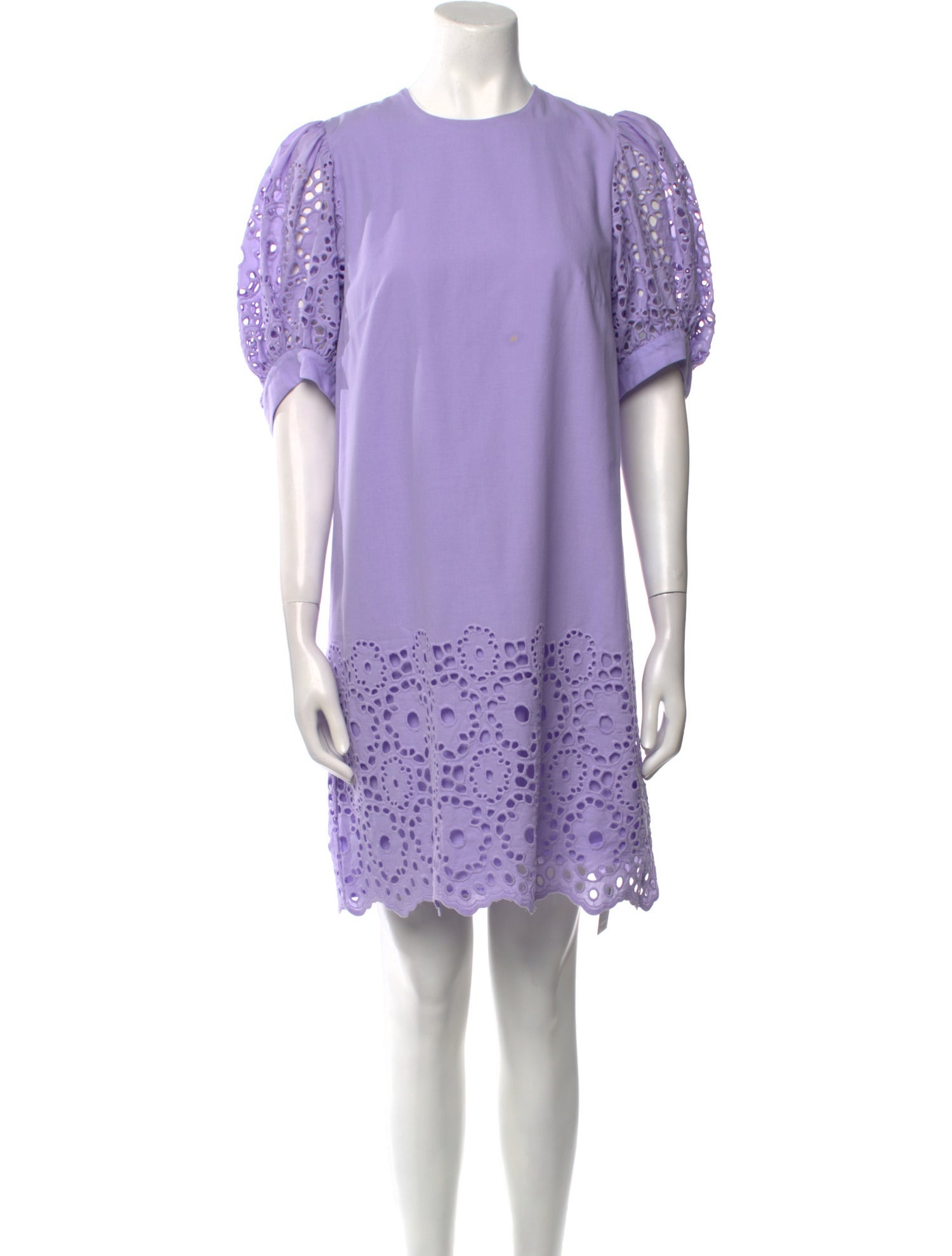 Pearl by Lela Rose Lace Pattern Mini Dress - Purple Dresses, Clothing ...