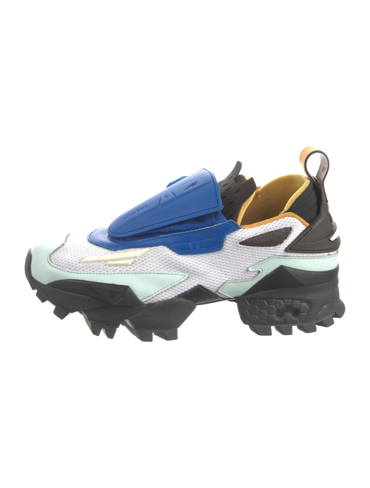 Pyer Moss x Reebok Colorblock Pattern Athletic Sneakers - Grey Sneakers ...