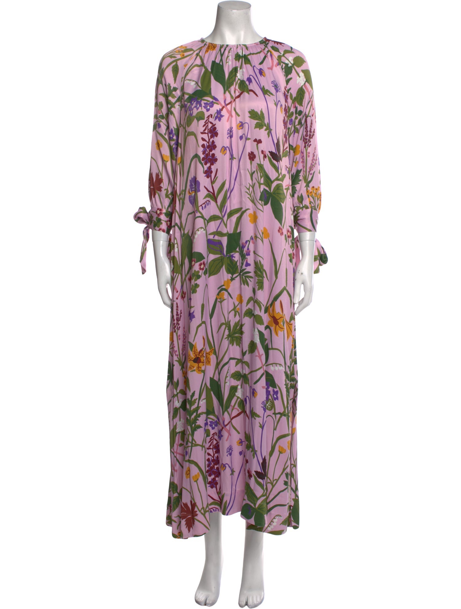 Rodebjer Floral Print Long Dress - Green Dresses, Clothing - WQZ24139 ...
