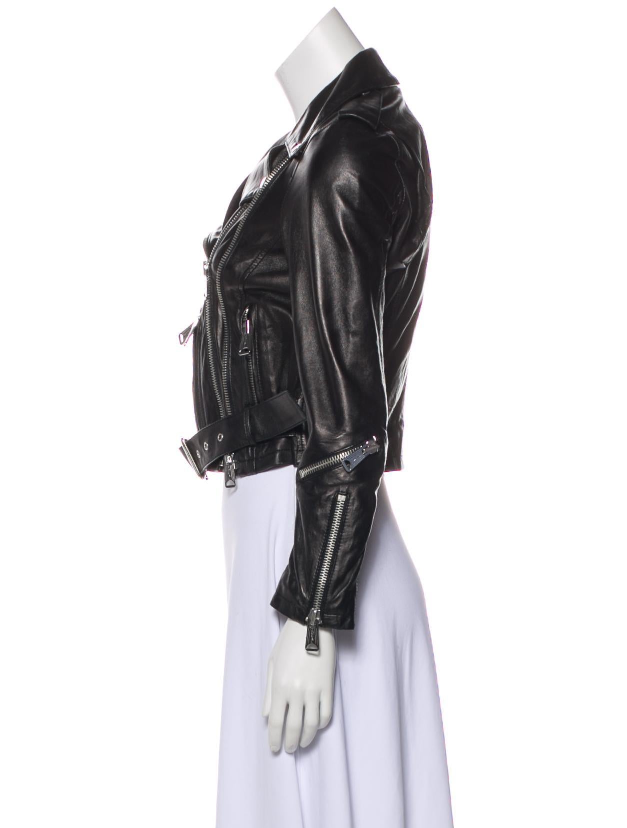 R13 Leather Moto Jacket - Black Jackets, Clothing - WRA28776 | The RealReal