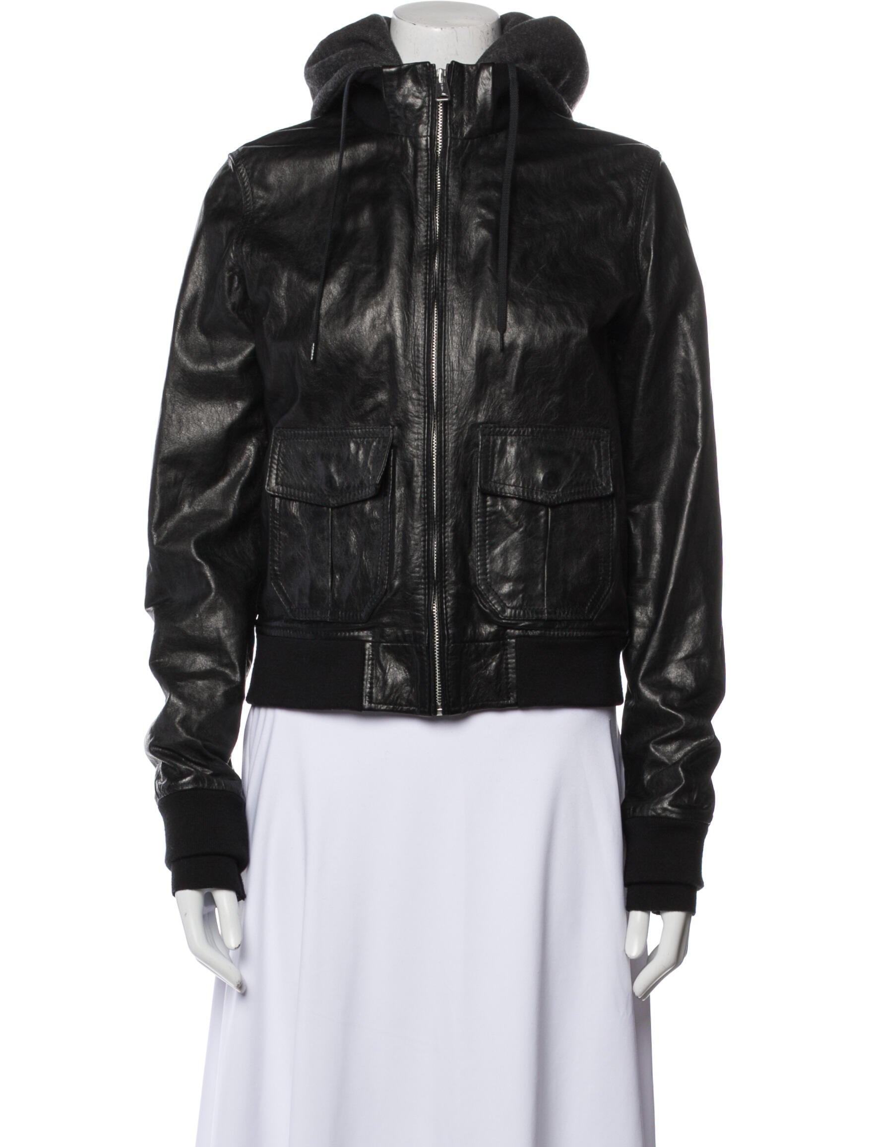 R13 Leather Biker Jacket - Black Jackets, Clothing - WRA56851 | The ...