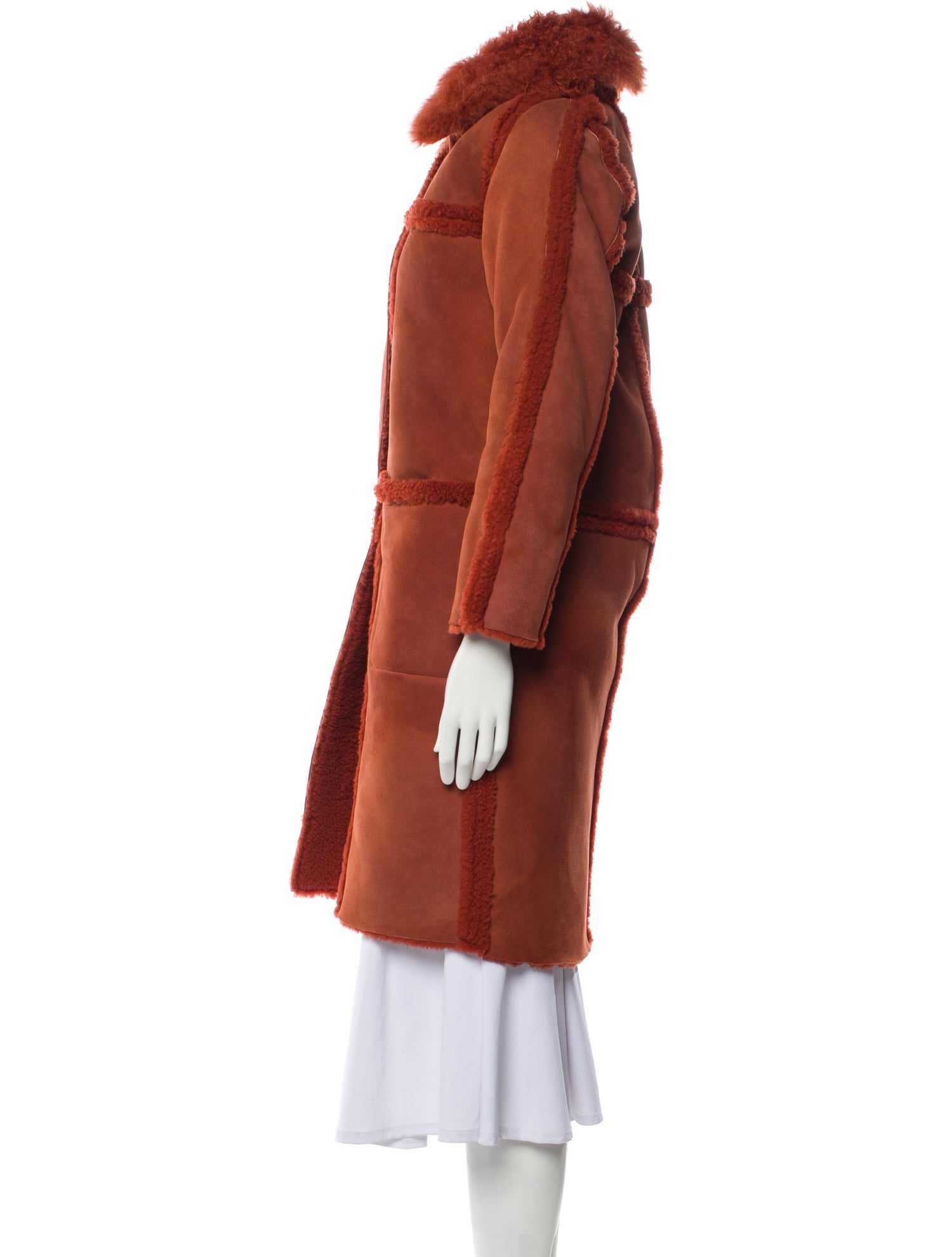 Kate Spade New York Fur Coat - Orange Coats, Clothing - WKA380703 | The ...