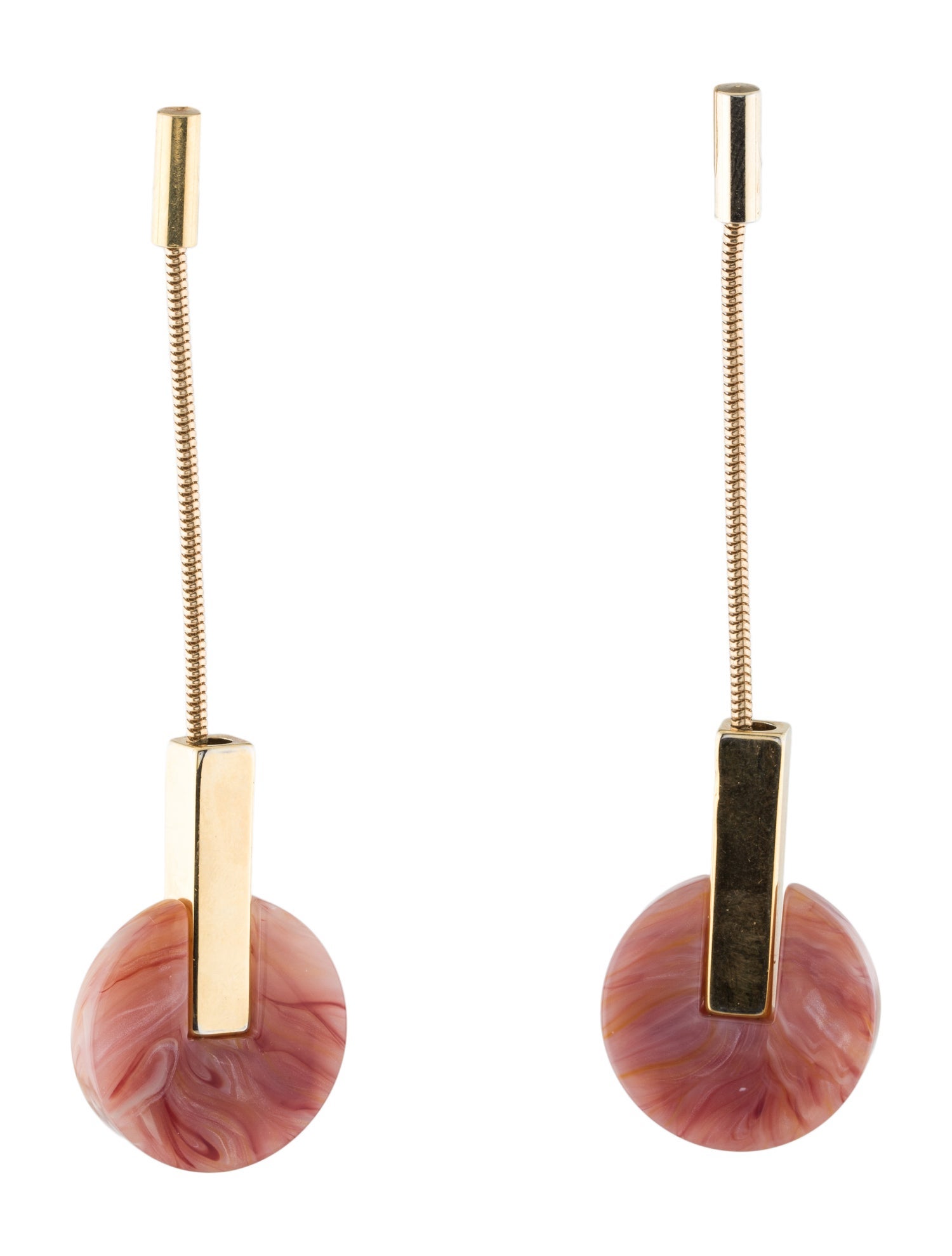 David Yurman Two-Tone Belmont Curb Link Drop Earrings - 18K Yellow Gold ...