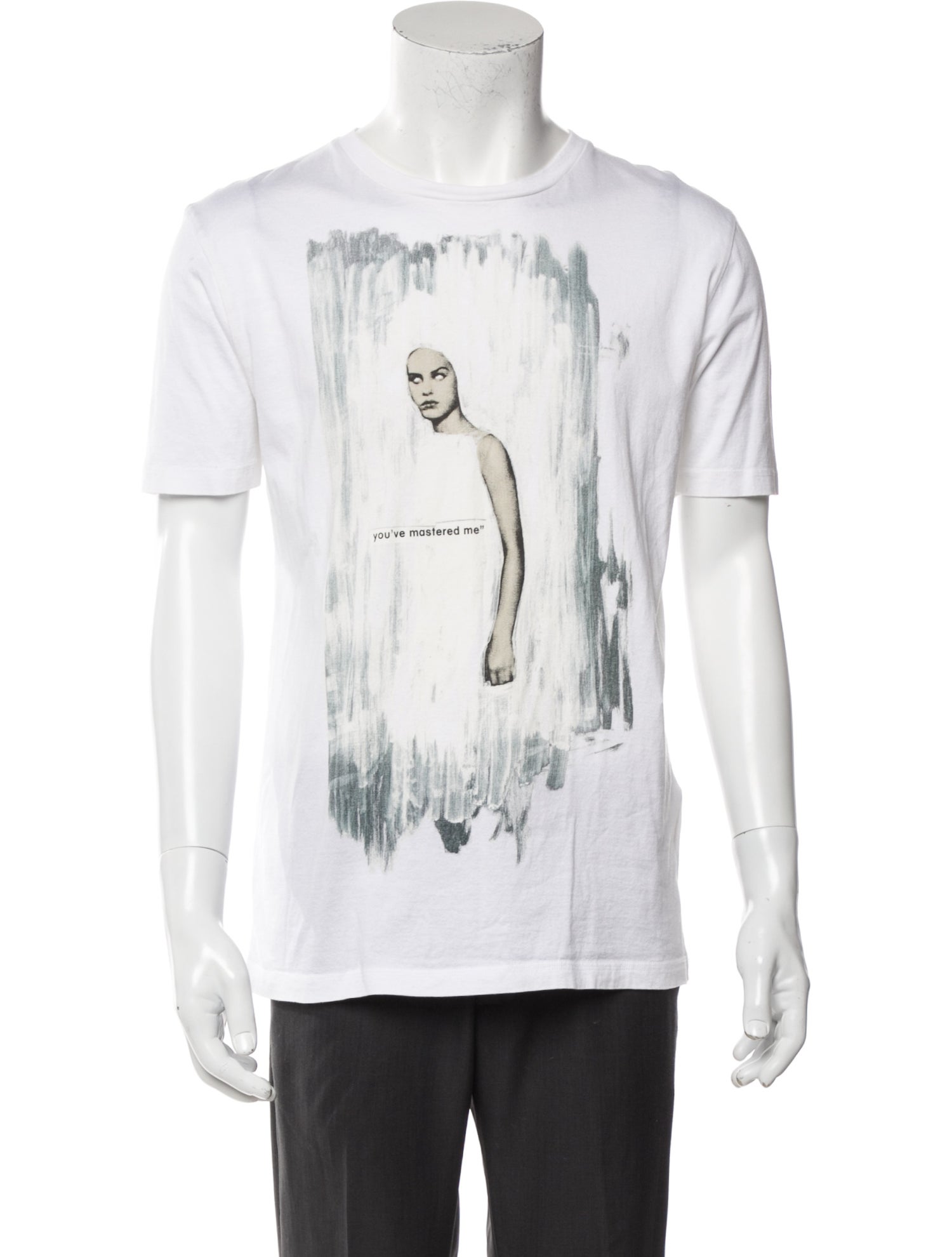 Raf by Raf Simons Graphic Print Crew Neck T-Shirt - White T-Shirts ...