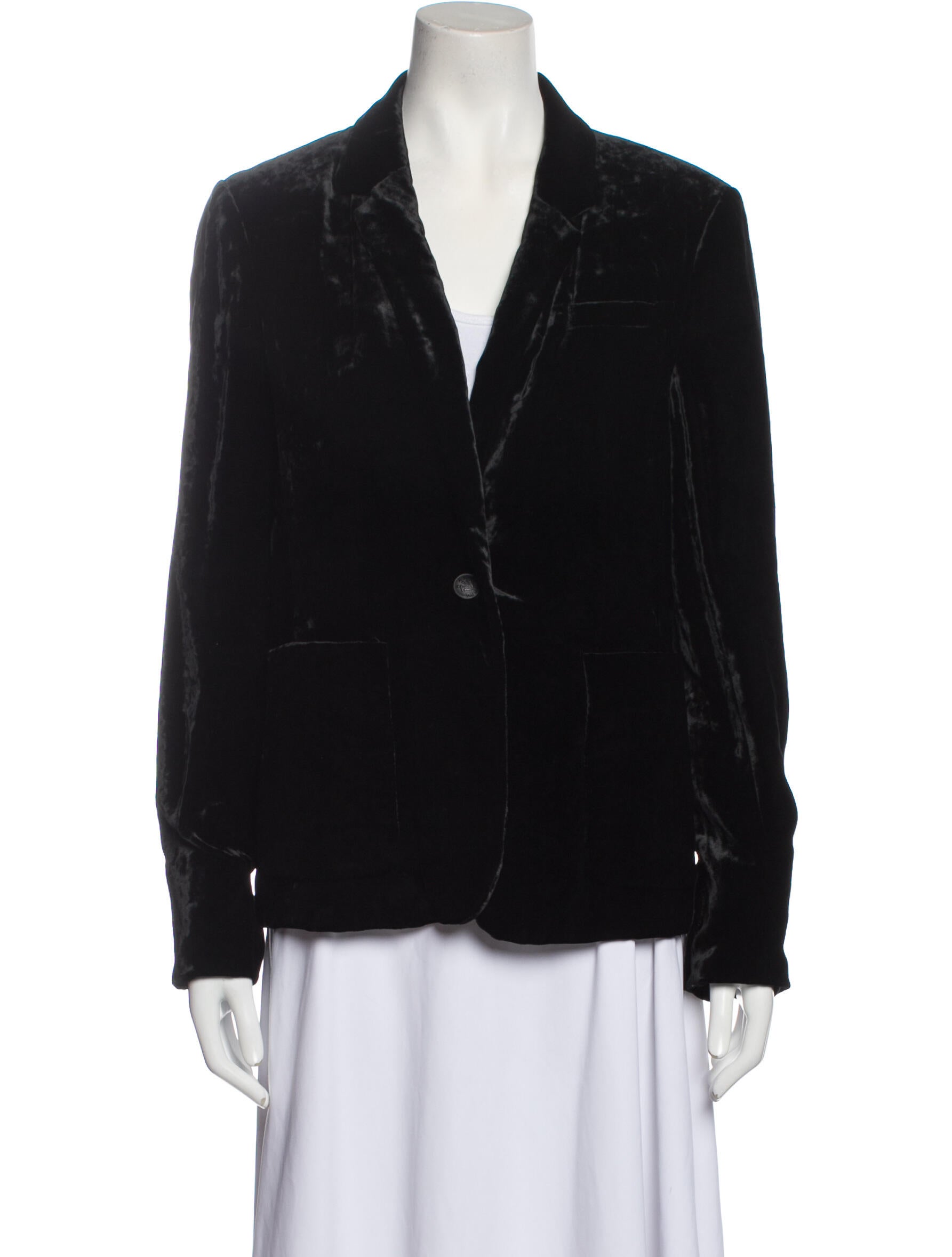 Rag & Bone Wool Button-Up Blazer - Black Jackets, Clothing - WRAGB72331 | The RealReal
