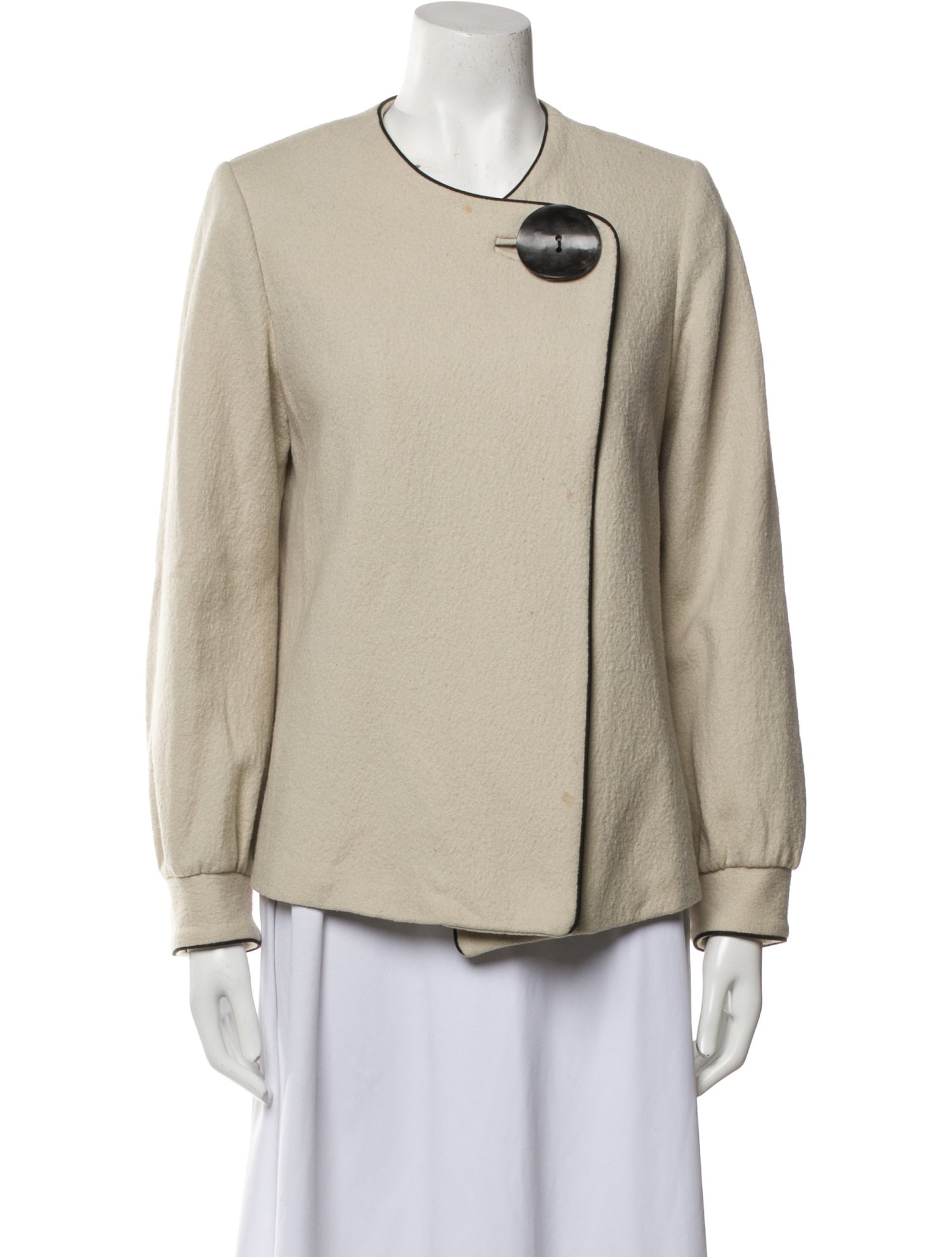 Adolfo Dominguez Merino Wool Evening Jacket w/ Tags - Neutrals Jackets ...