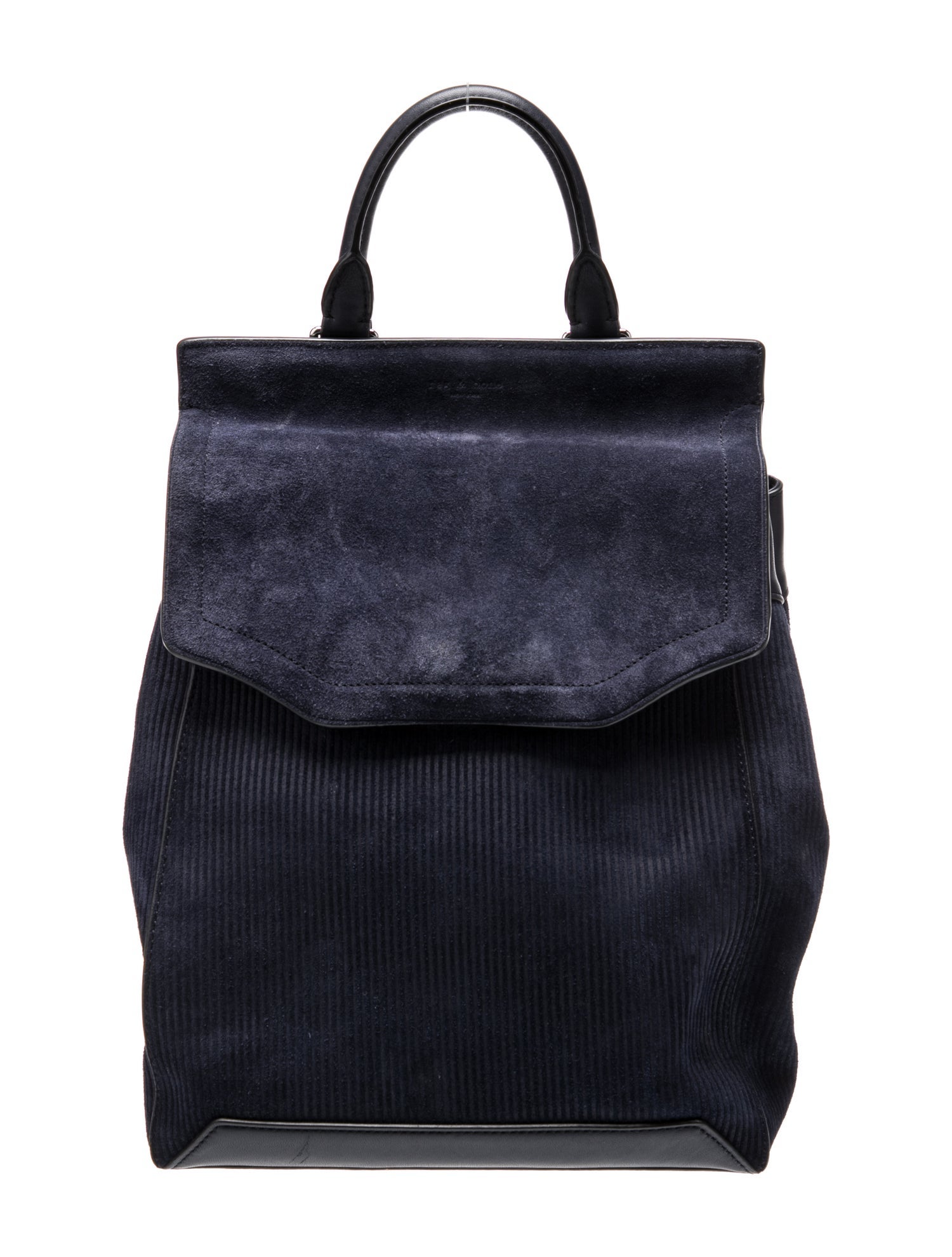 Rag & Bone Suede Backpack - Blue Backpacks, Handbags - WRAGB584203 ...