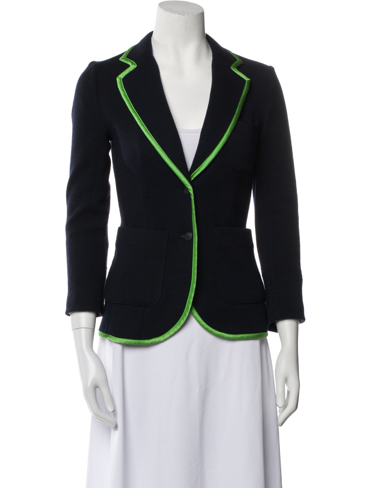 Rag & Bone Merino Wool Blazer - Blue Jackets, Clothing - WRAGB584503 ...