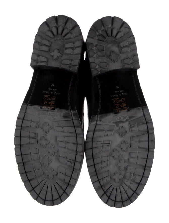 Rag & Bone Leather Combat Boots - Black Boots, Shoes - WRAGB596520 ...