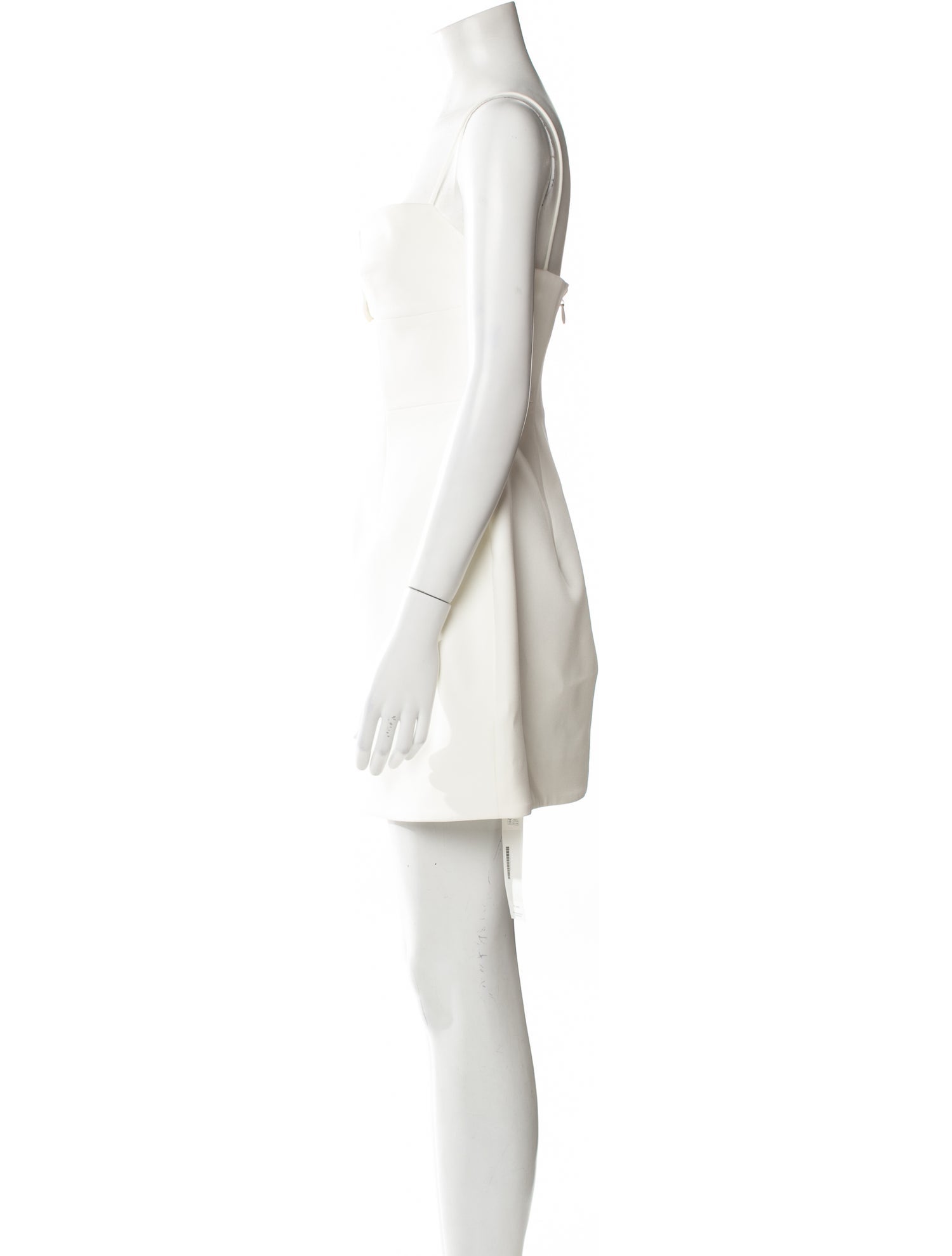 Valentino Square Neckline Mini Dress Neutrals Dresses Clothing