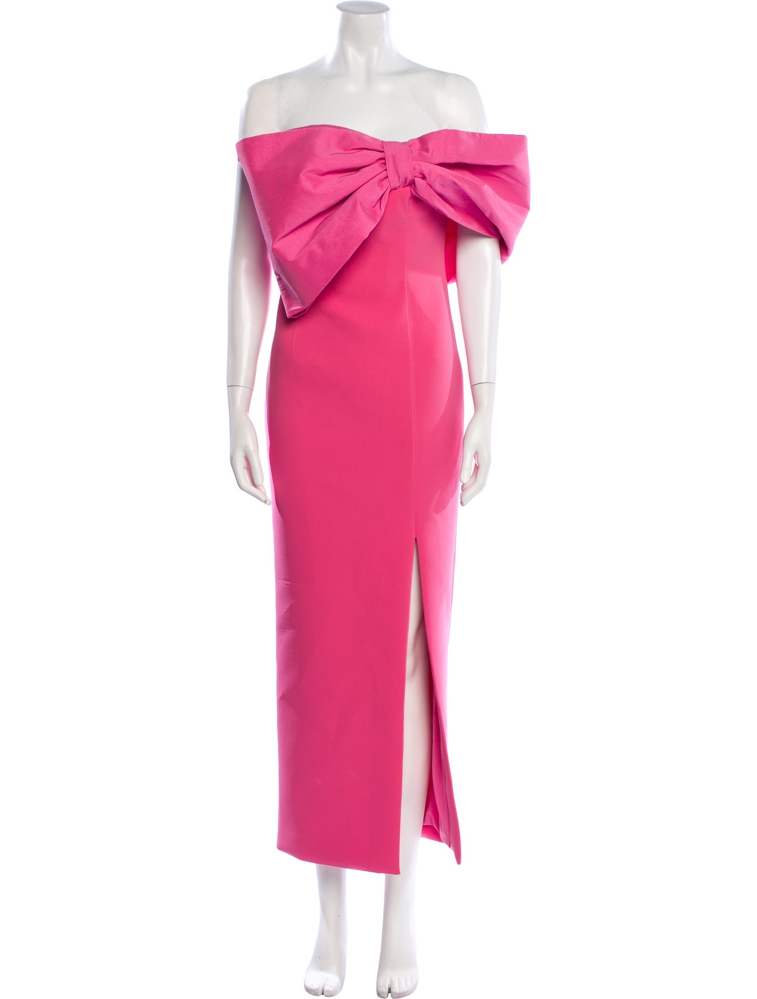 Rachel Gilbert Off-The-Shoulder Long Dress - Pink Dresses, Clothing ...