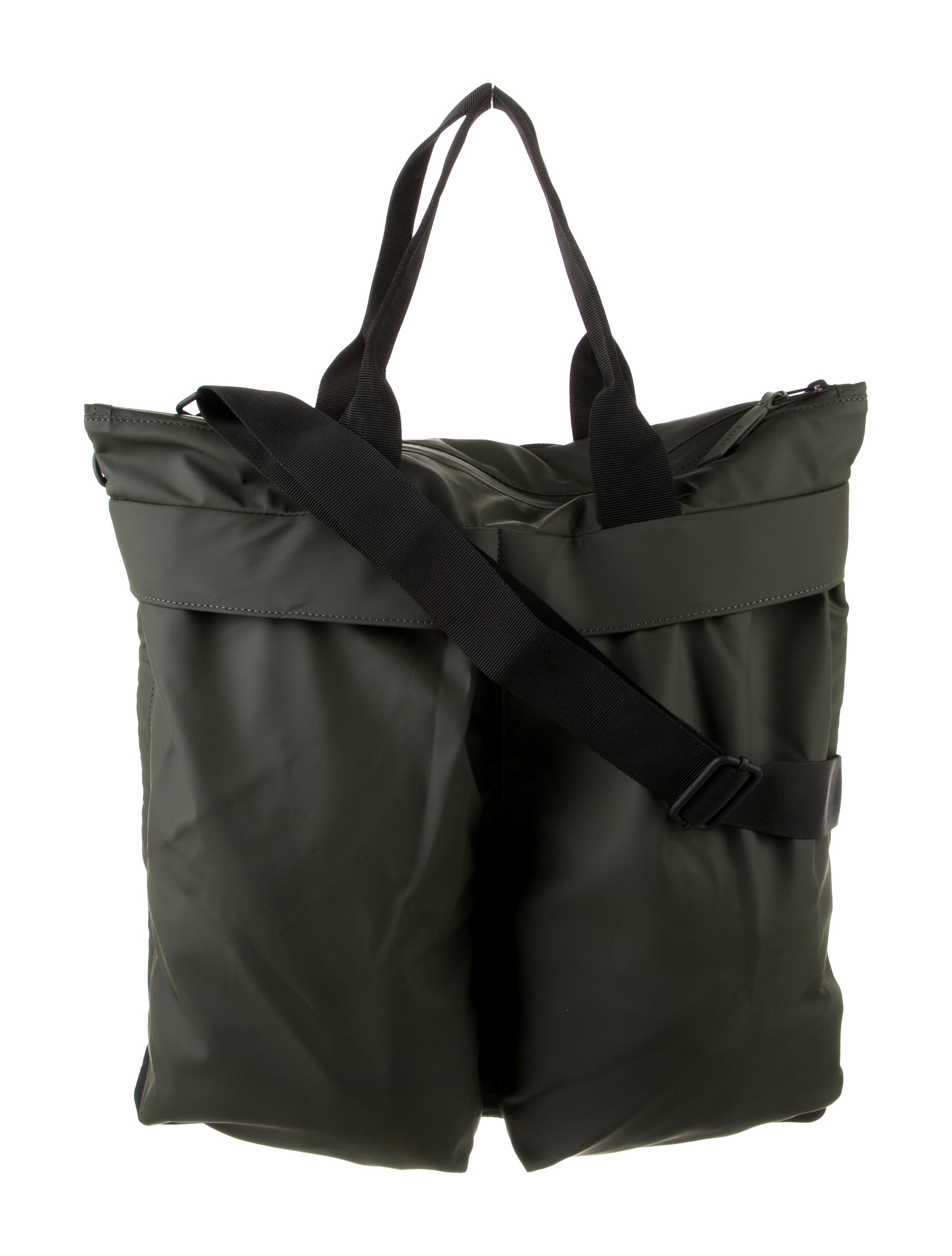 Rains Nylon Tote Bag - Green Totes, Bags - WRAIN20792 | The RealReal