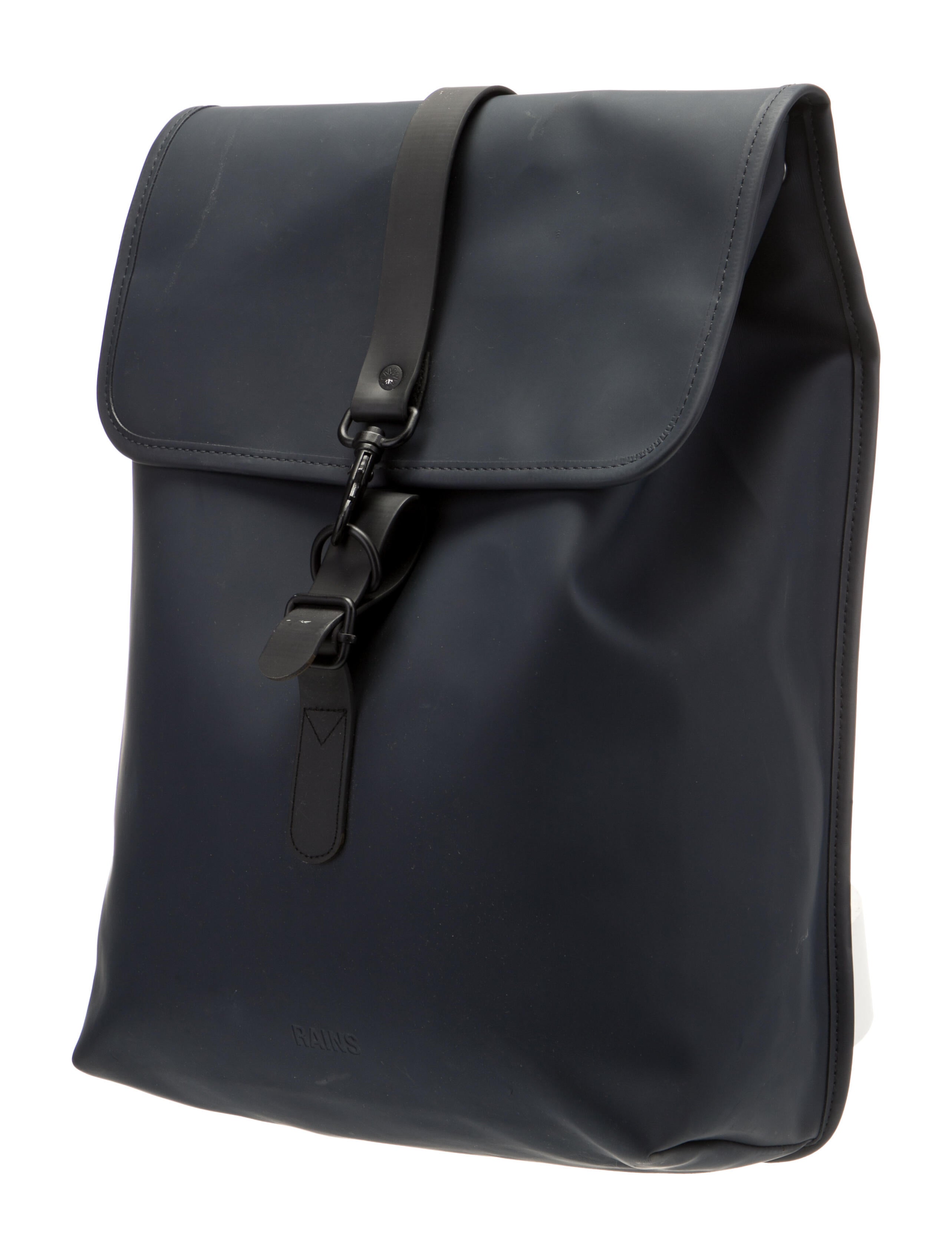 Rains Rubber Backpack - Blue Backpacks, Bags - WRAIN23659 | The RealReal