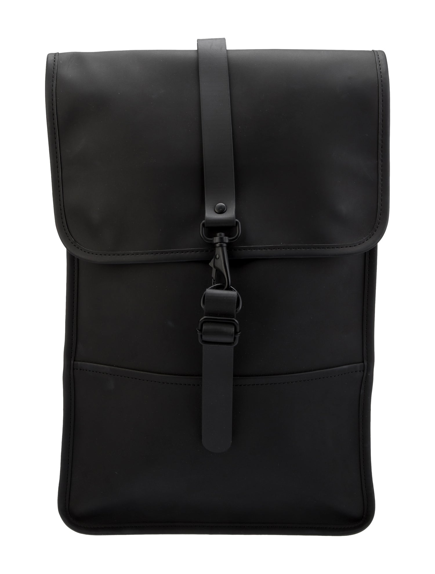 Rains Leather Backpack - Black Backpacks, Handbags - WRAIN24149 | The ...