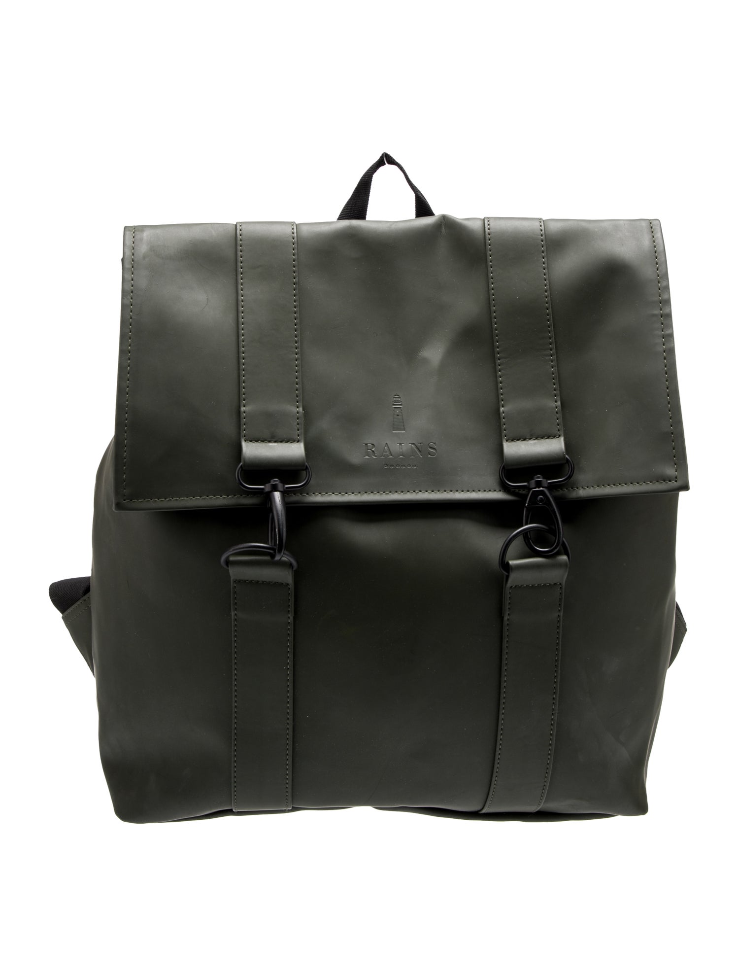 Rains Rubber Backpack - Green Backpacks, Bags - WRAIN24987 | The RealReal