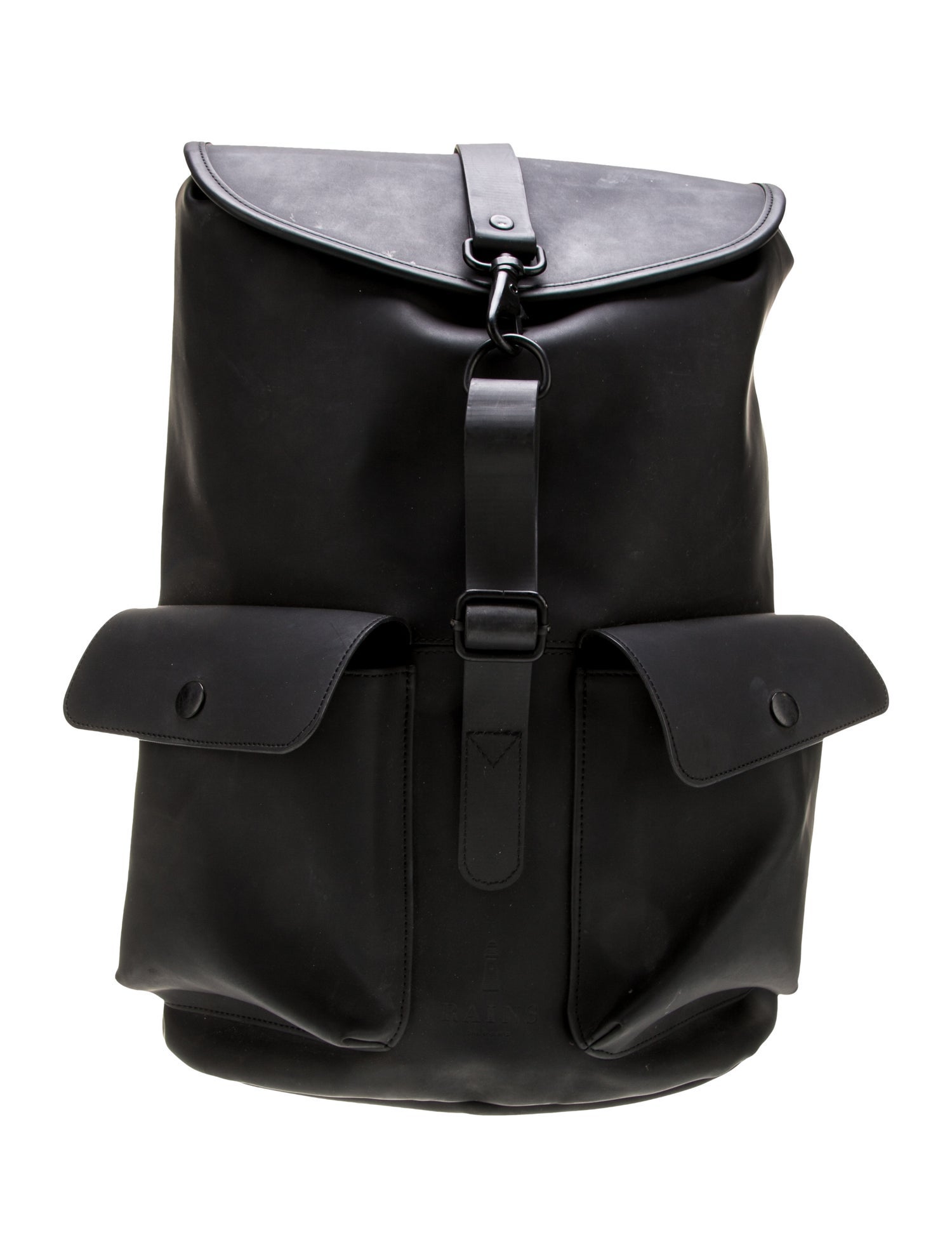 Rains Rubber Backpack - Black Backpacks, Handbags - WRAIN25134 | The ...