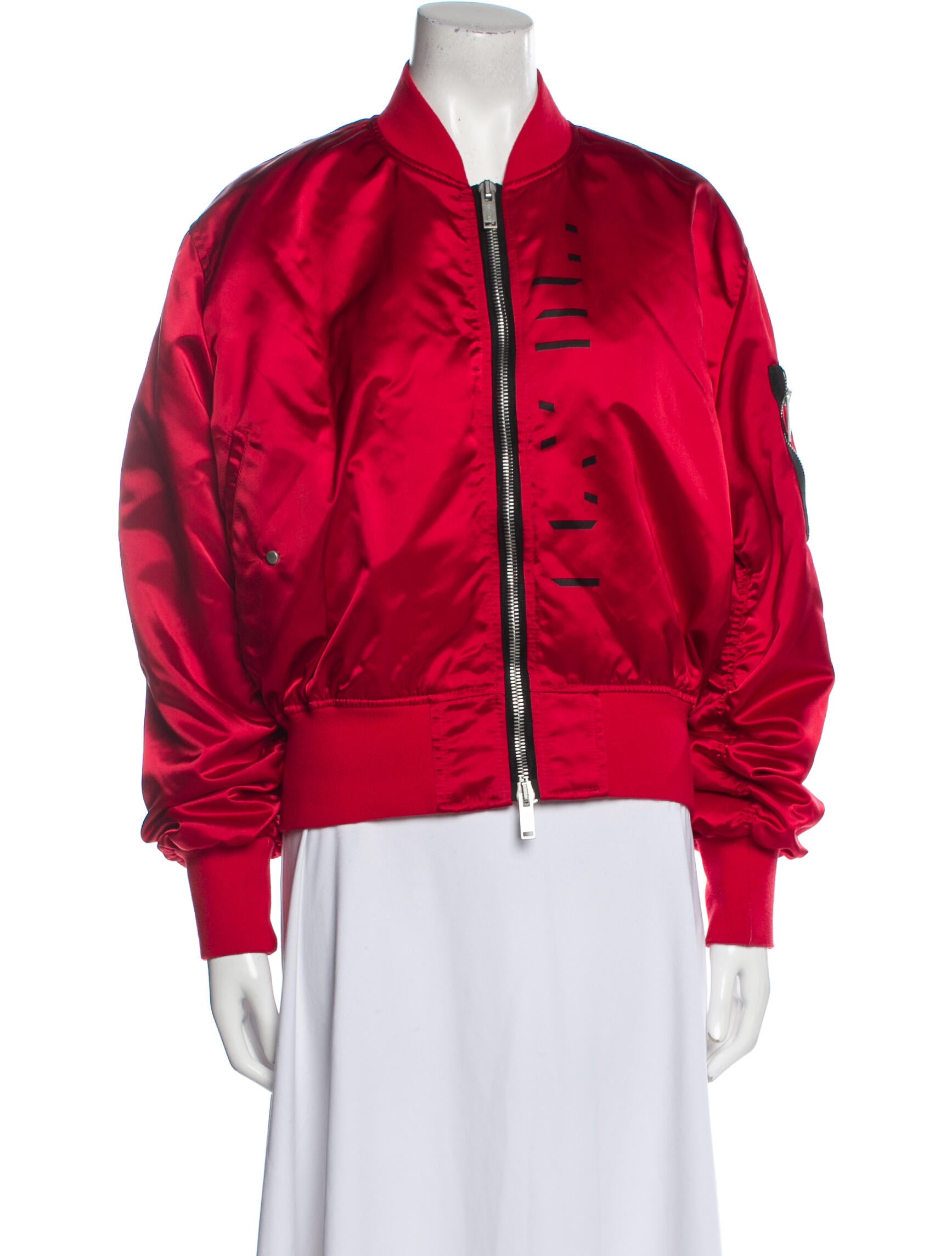 Unravel Project Bomber Jacket - Red Jackets, Clothing - WRAVV22412 ...