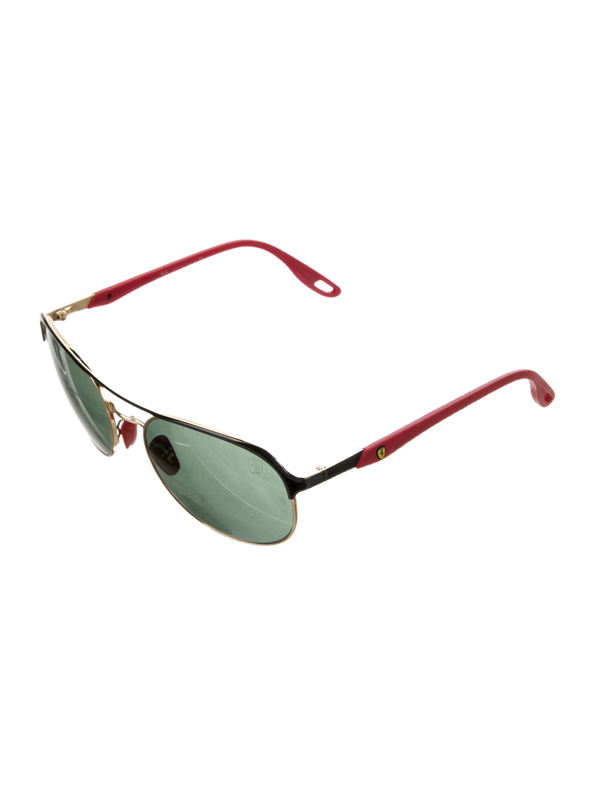 Ray Ban x Scuderia Ferrari Aviator Tinted Sunglasses - Black Sunglasses ...