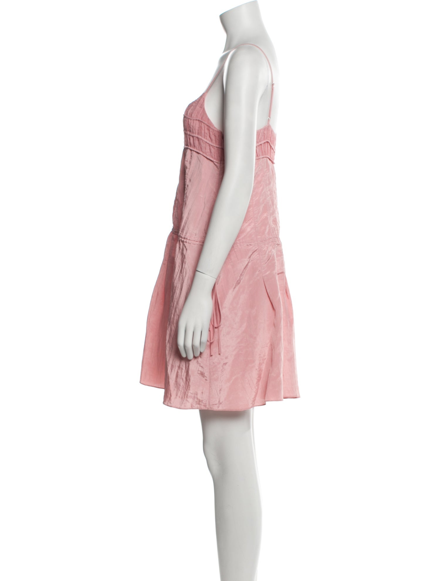 Rebecca Taylor Square Neckline Mini Dress - Pink Dresses, Clothing ...