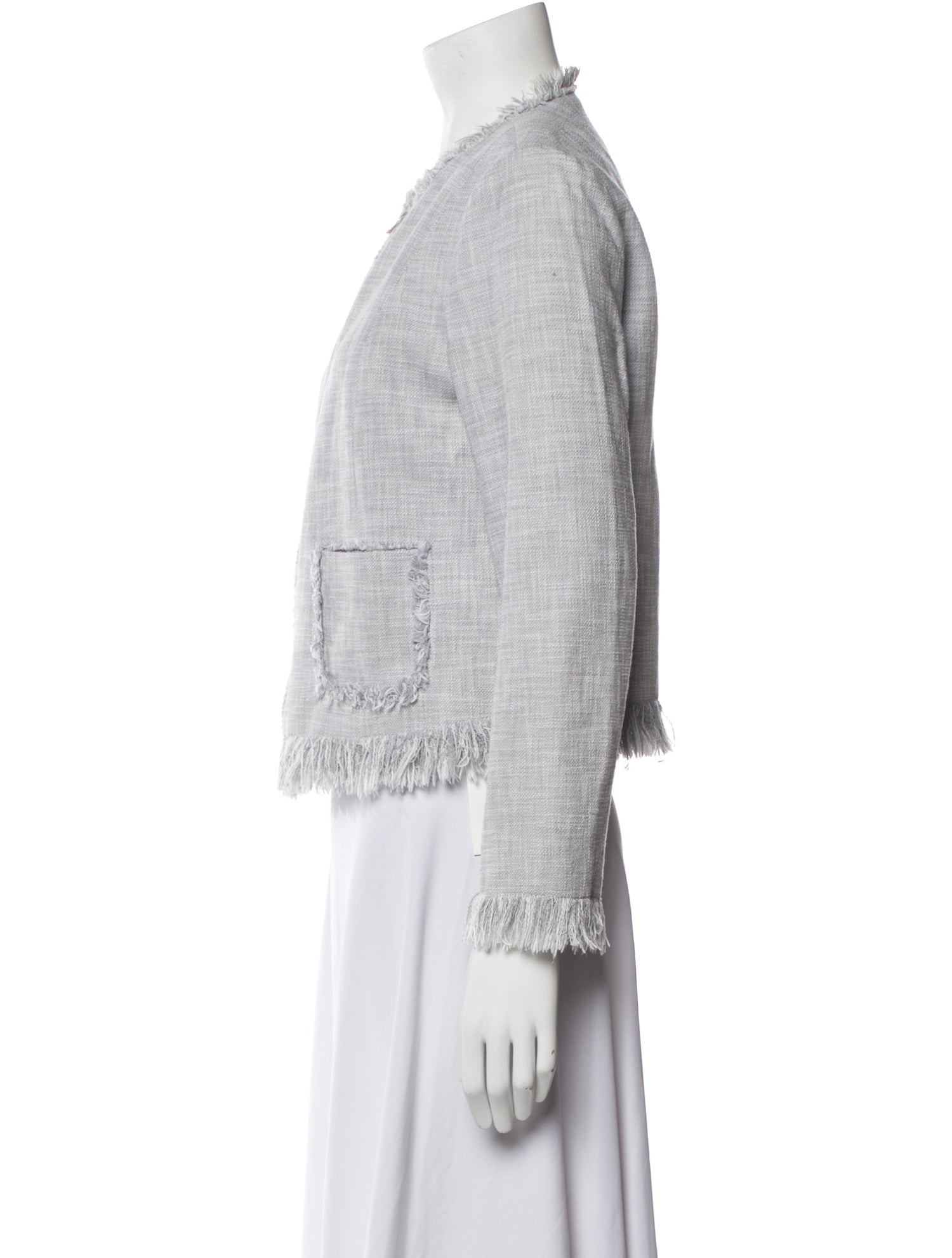 Akris Silk Tweed Pattern Evening Jacket - Neutrals Jackets, Clothing ...