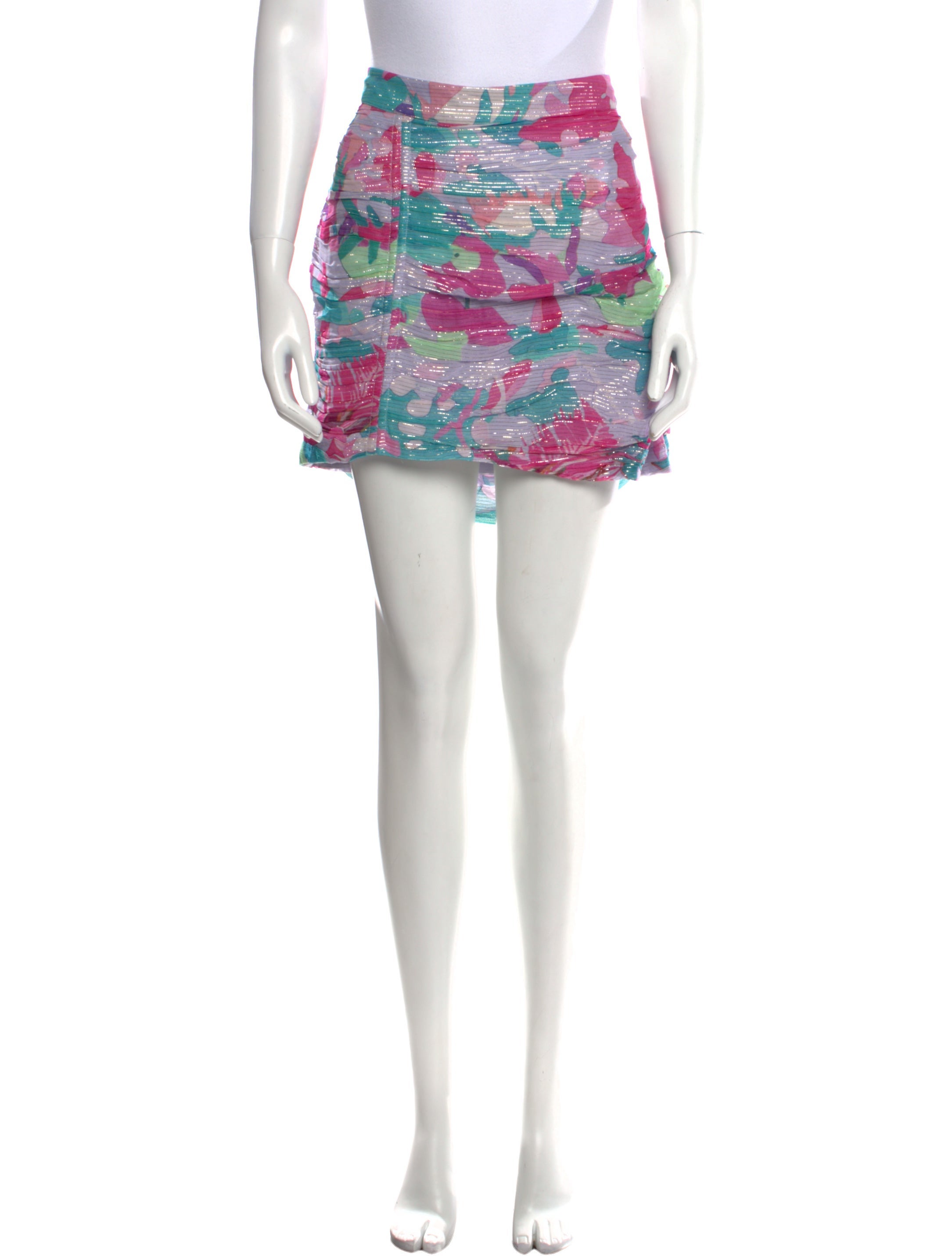 Rococo Sand Printed Mini Skirt w/ Tags - Metallic Skirts, Clothing ...