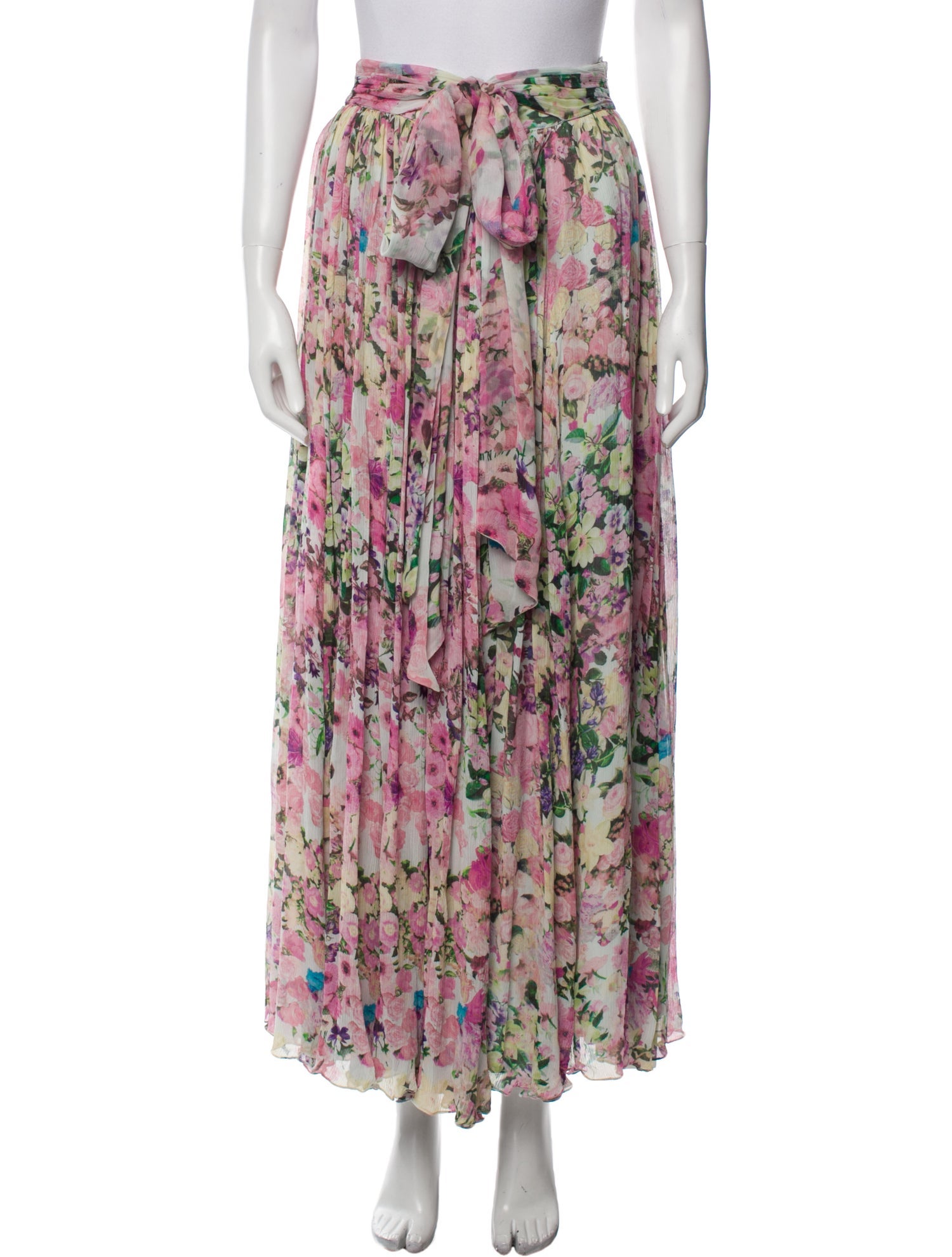 Rococo Sand Silk Long Skirt - Pink Skirts, Clothing - WRCCS23644 | The ...