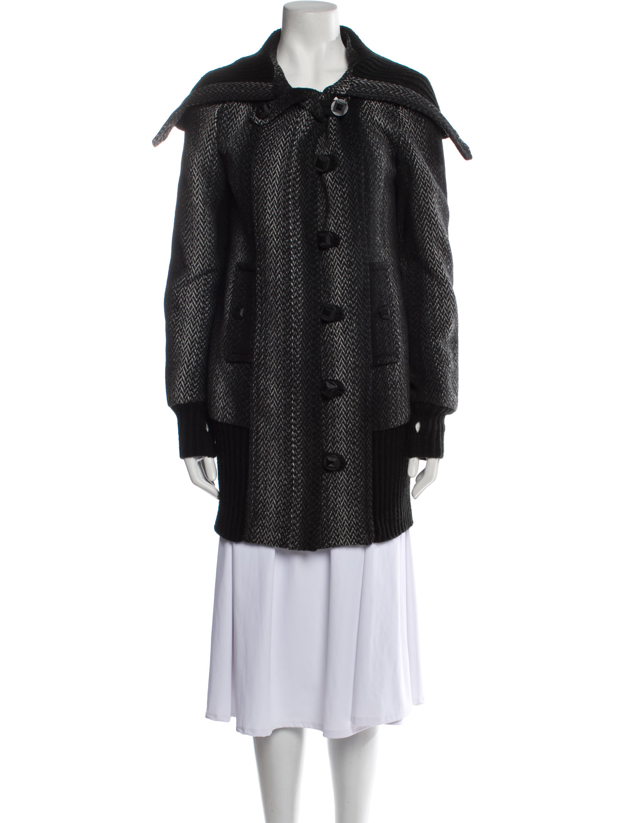 Rudsak Cashmere Animal Print Evening Jacket - Black Jackets, Clothing ...