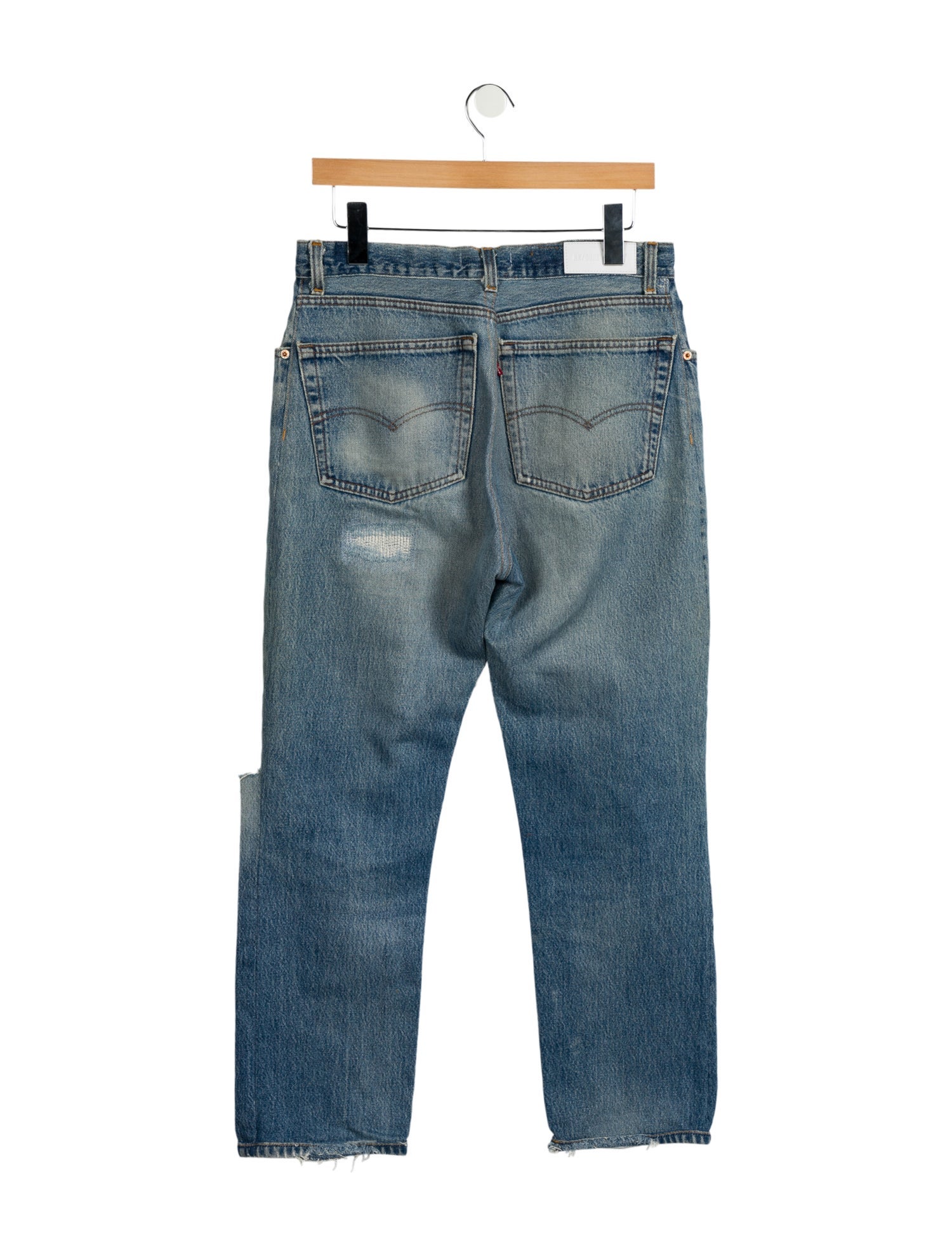 Re/Done X Levis Straight-Leg Jeans - Blue, 10" Rise Jeans, Clothing ...