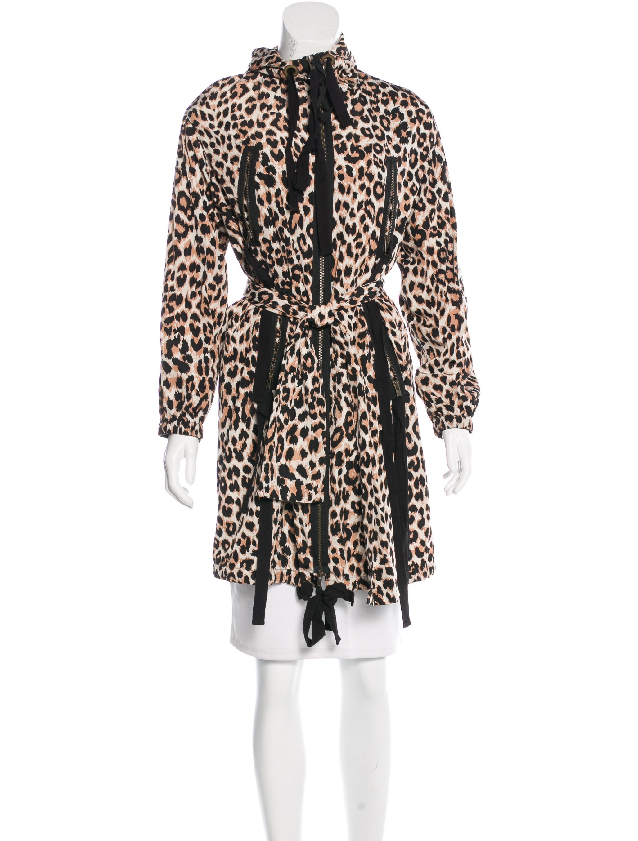 Red Valentino Leopard Print Rain Jacket - Clothing - WRE26737 | The ...