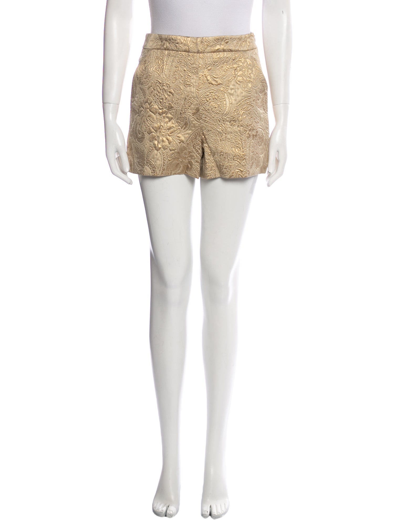 Red Valentino Mini Shorts - Gold, 10.5" Rise Shorts, Clothing ...