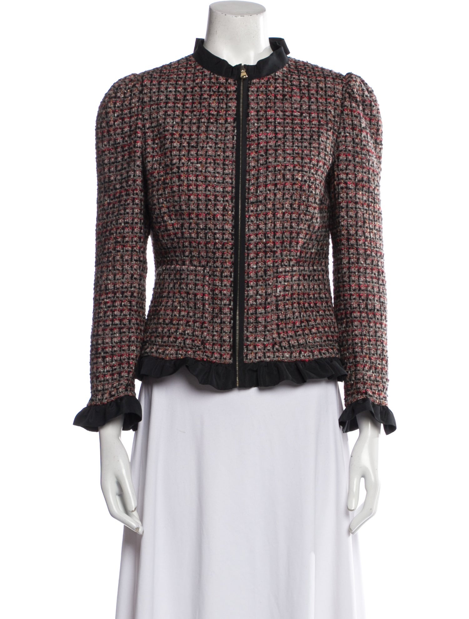 Red Valentino Tweed Pattern Jacket - Jackets, Clothing - WRE78722 | The ...